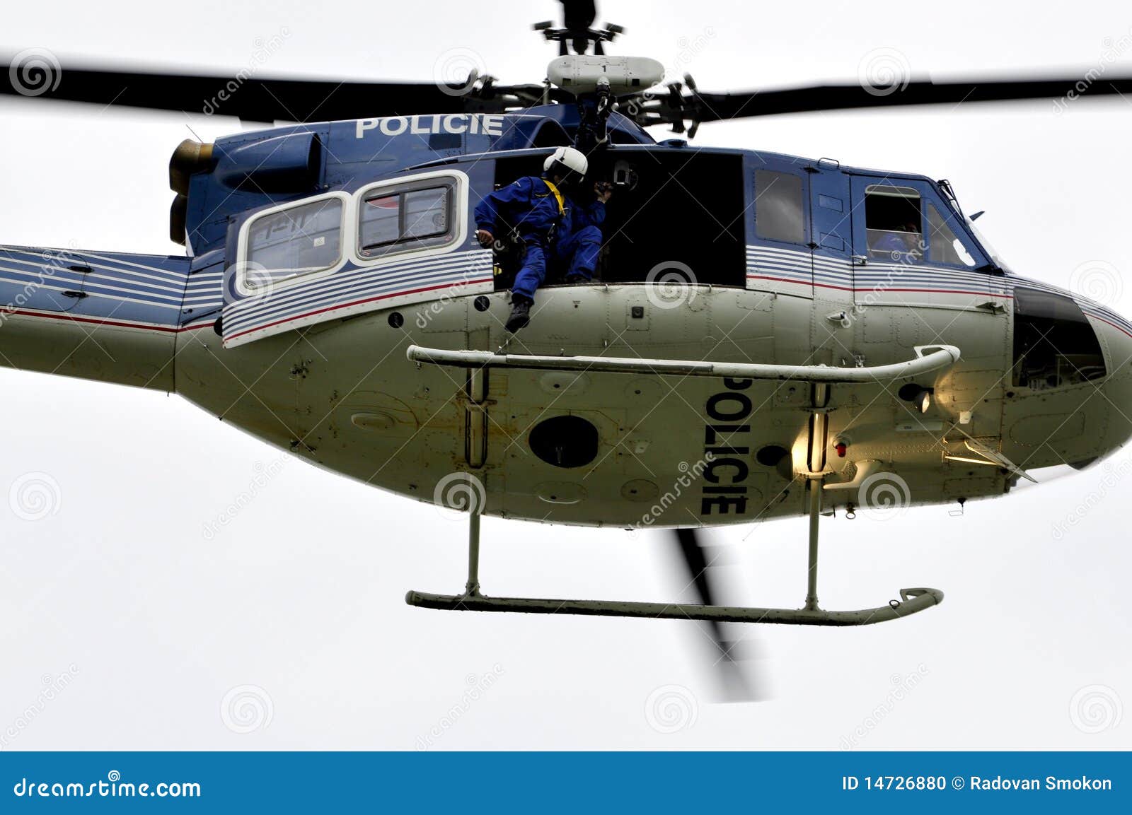 Helicopter Police Patrol Stock Photo - Image: 14726880