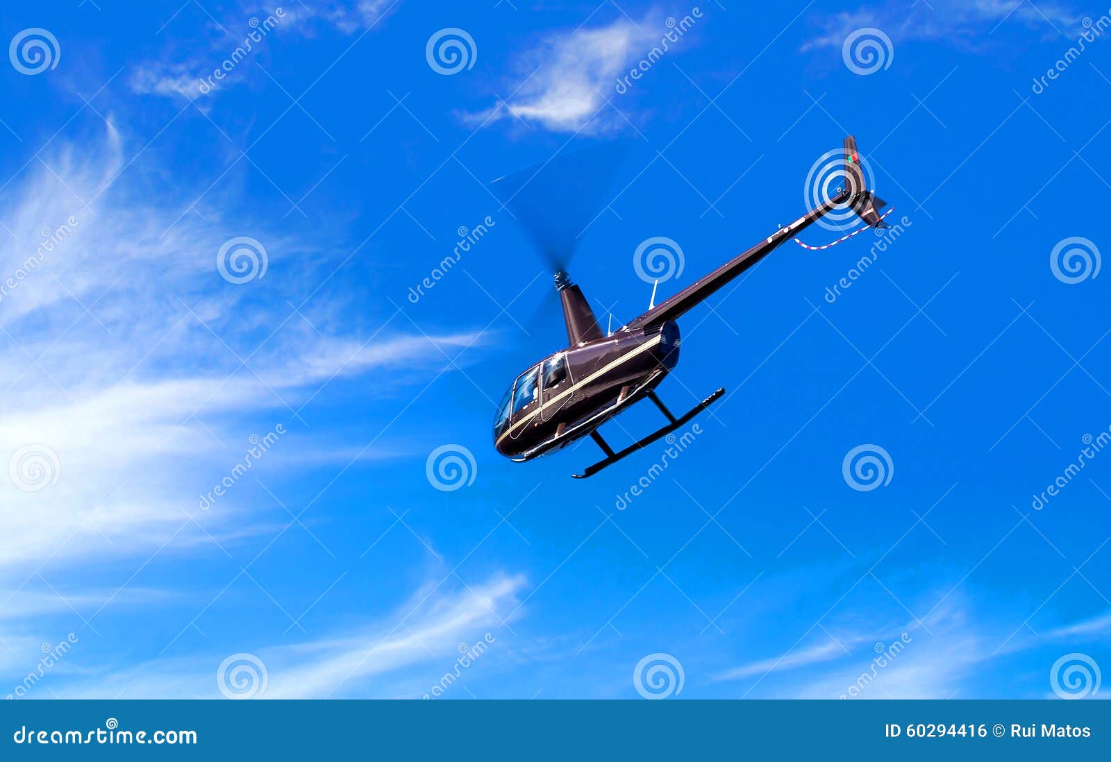 Helicopter R44 Clipper stock photo. Image of fast, destinations - 60294416