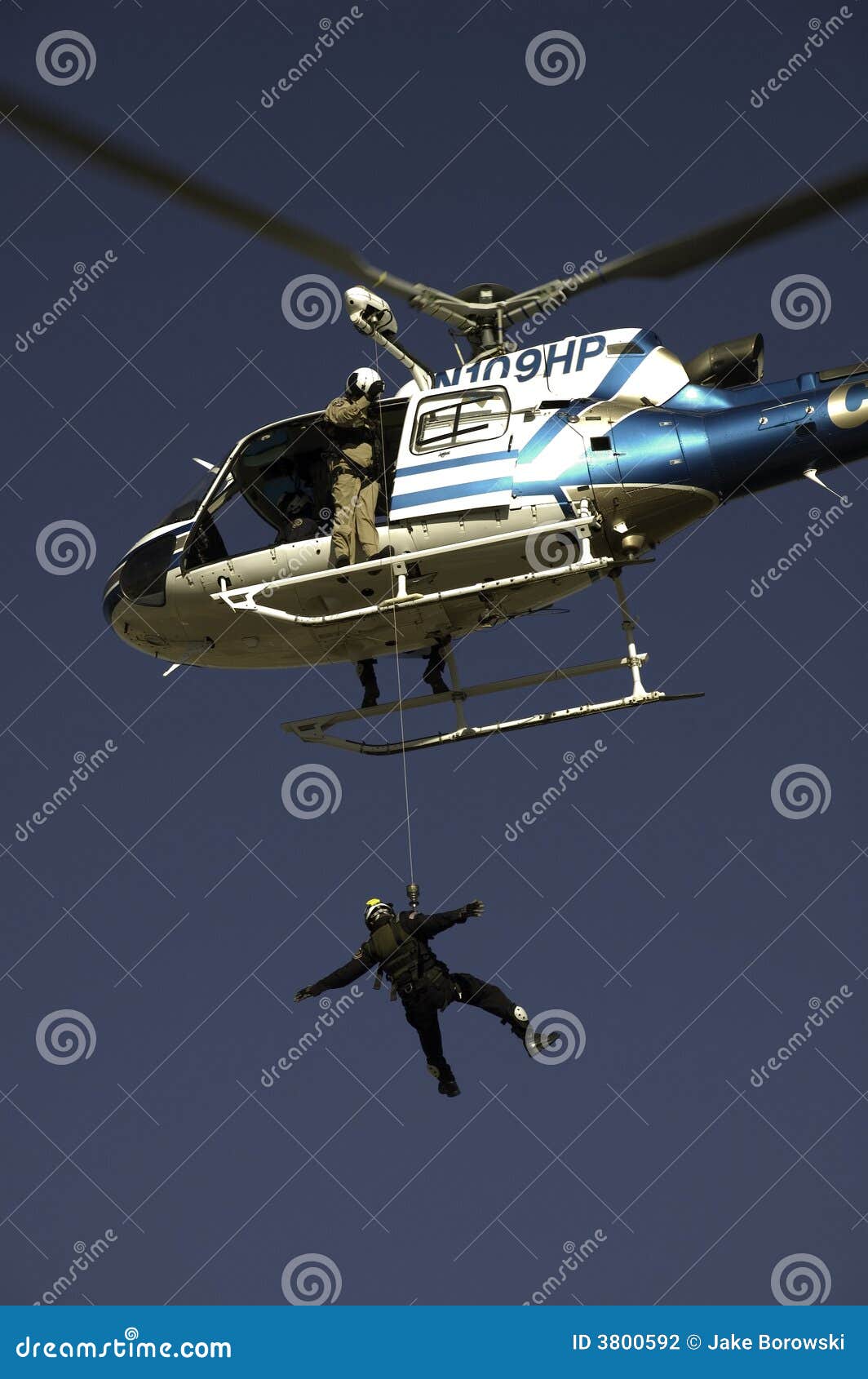 Helicopter Rescue stock photo. Image of work, cooperate - 3800592