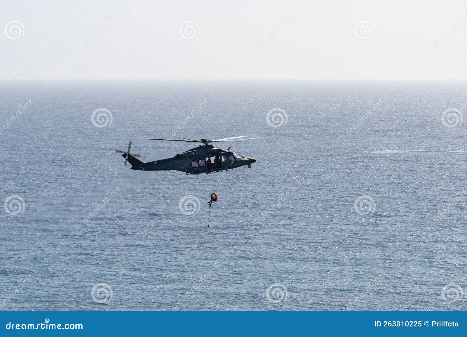 Helicopter rescue scenery stock image. Image of rope - 263010225
