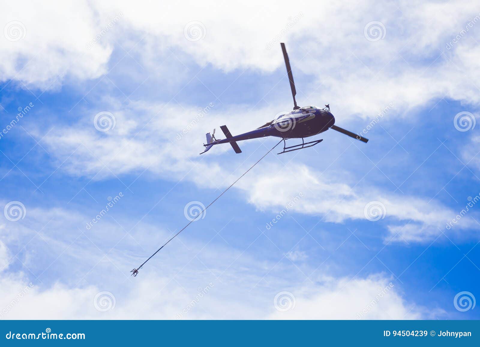 Helicopter and rope stock image. Image of business, propeller - 94504239