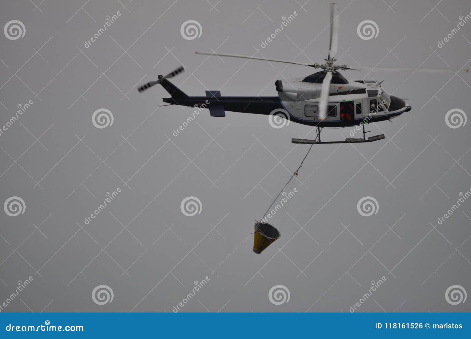 Helicopter Saving People in Flight Stock Photo - Image of aero, landing ...