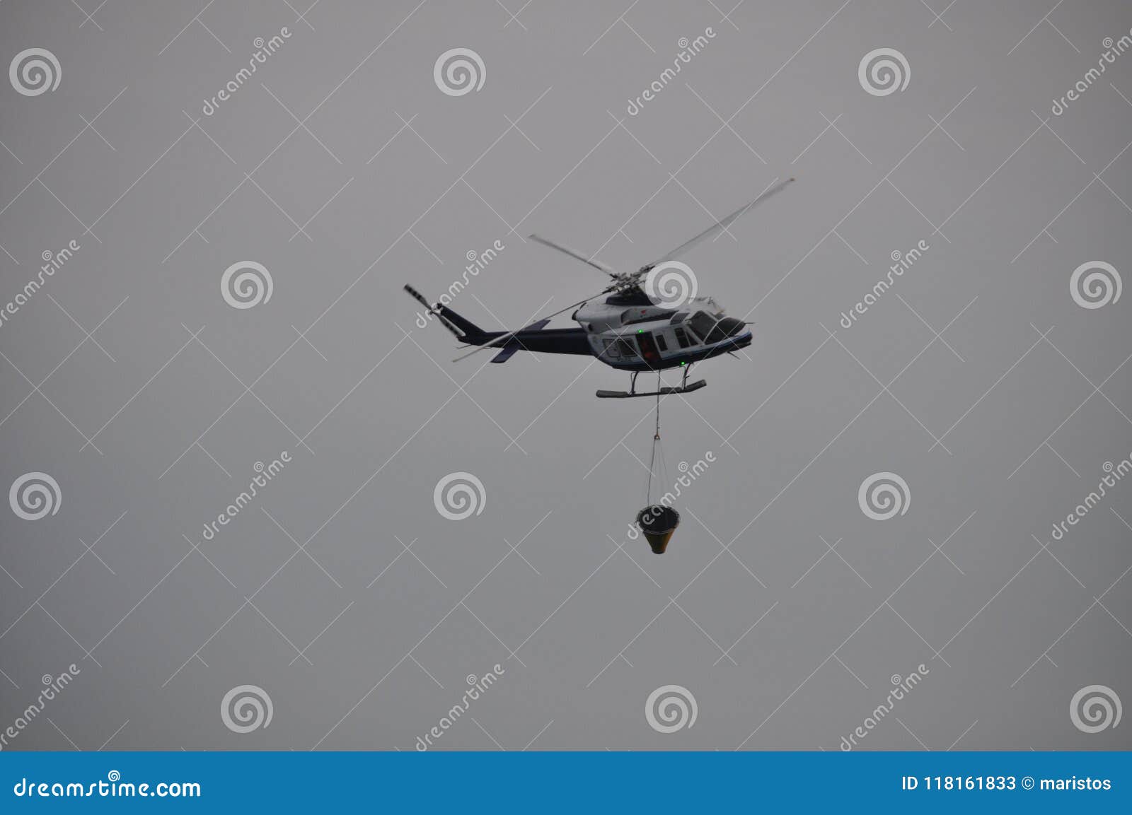 Helicopter Saving People in Flight Stock Image - Image of machine ...