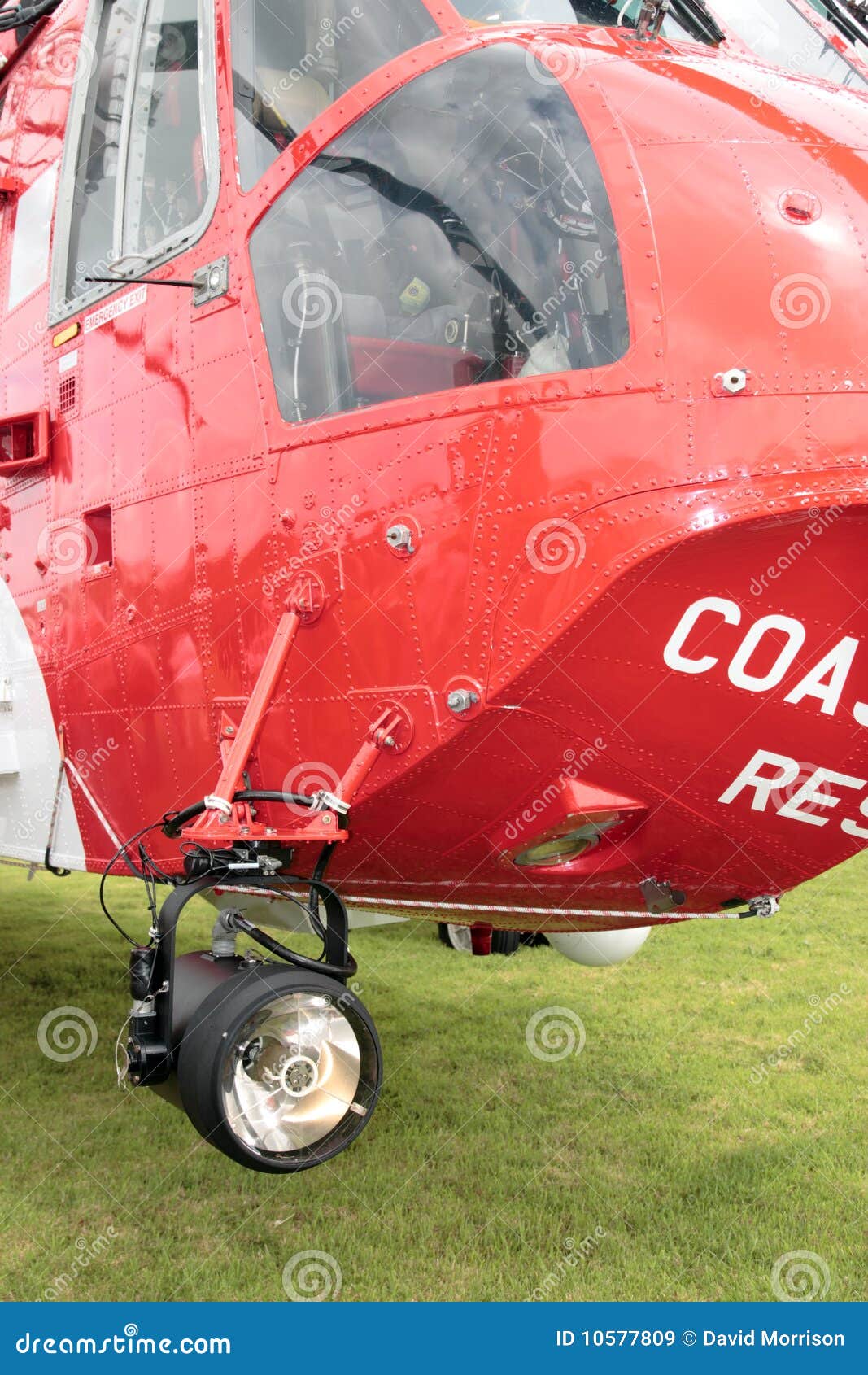 Helicopter search light stock image. Image of coastguard - 10577809