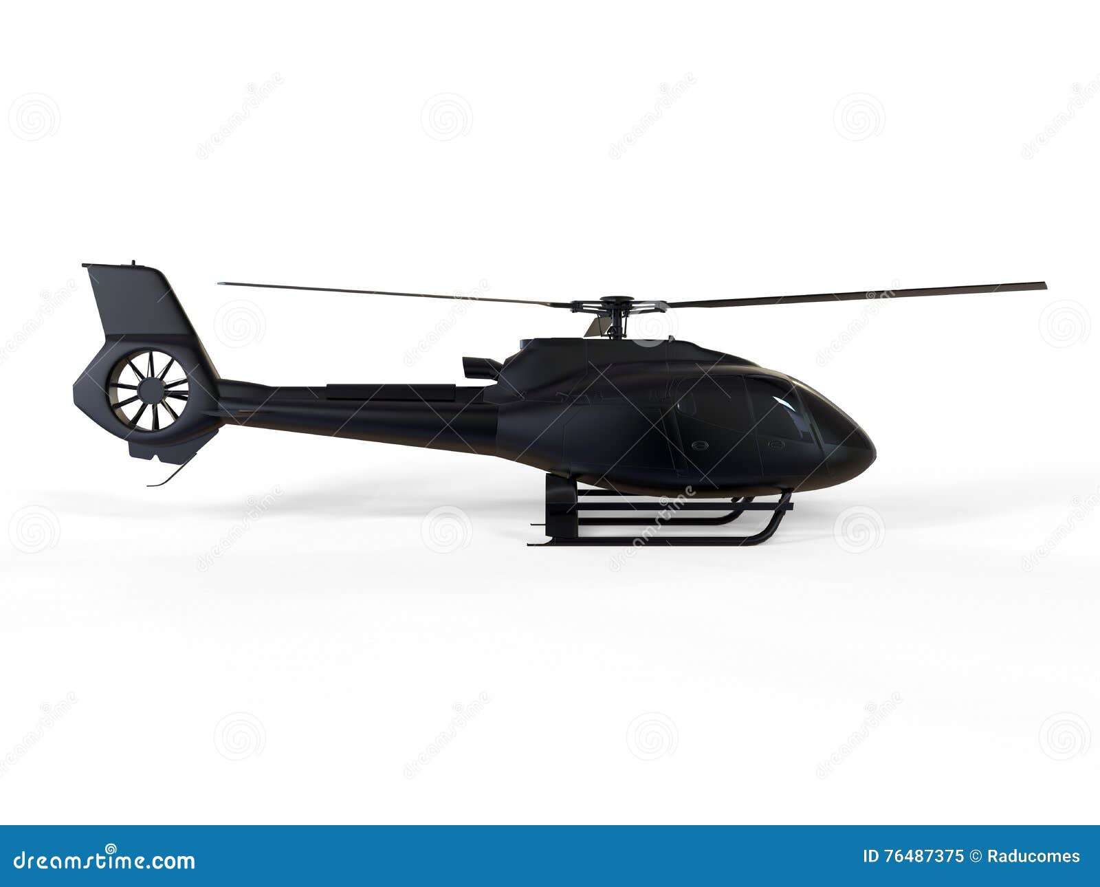 Helicopter side view stock illustration. Illustration of aviation ...