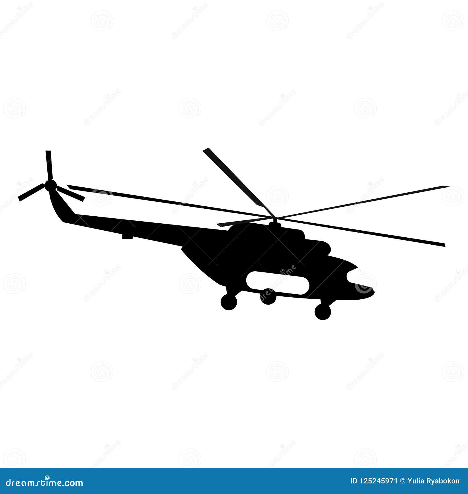 Helicopter Simple Icon Template. Helicopter Symbol Vector Sign Isolated ...