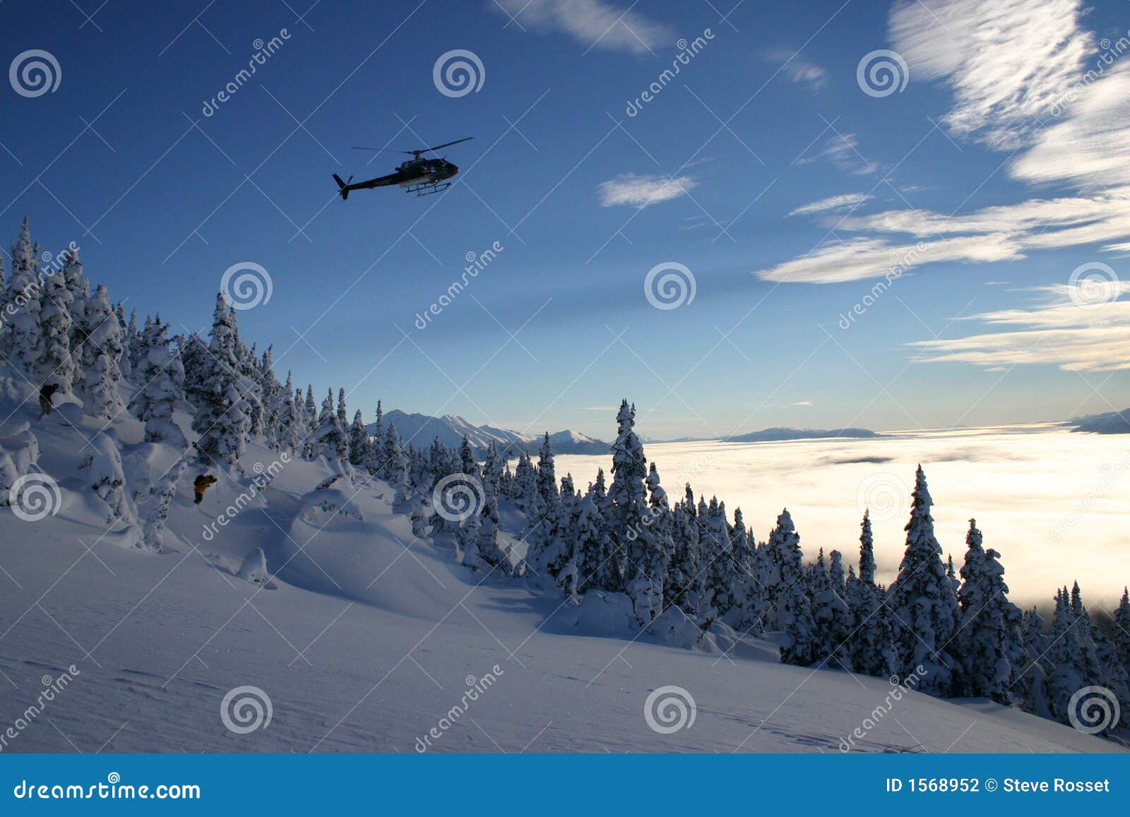 Helicopter Skiing stock photo. Image of british, outdoors - 1568952