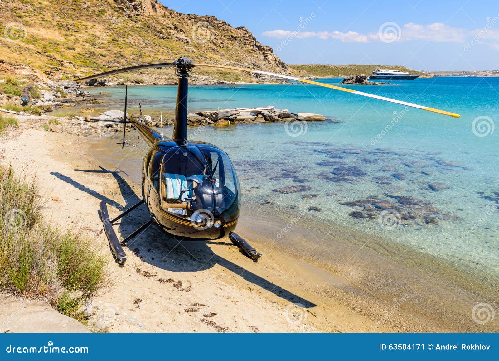 Helicopter stock image. Image of mediterranean, luxury - 63504171