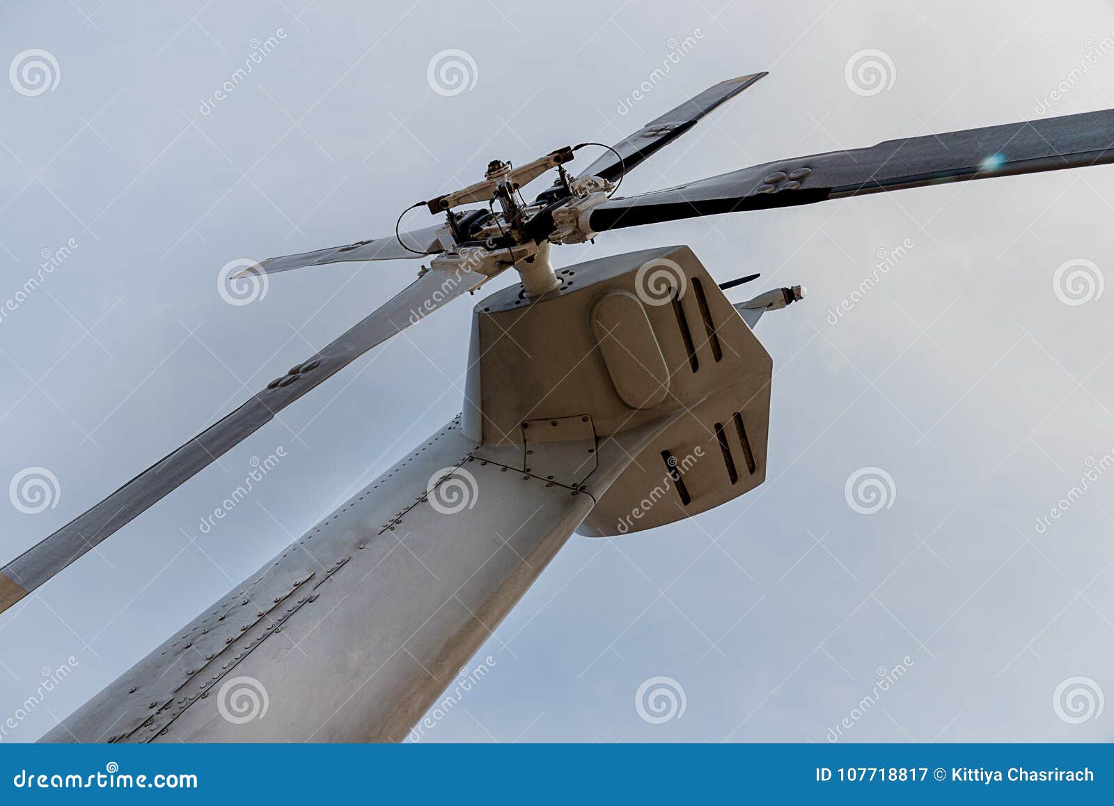 Helicopter tail rotor stock image. Image of component - 107718817