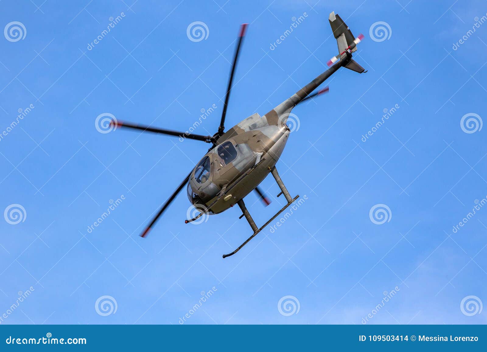 Helicopter Taking Off Under a Clear Sky Stock Photo - Image of ...