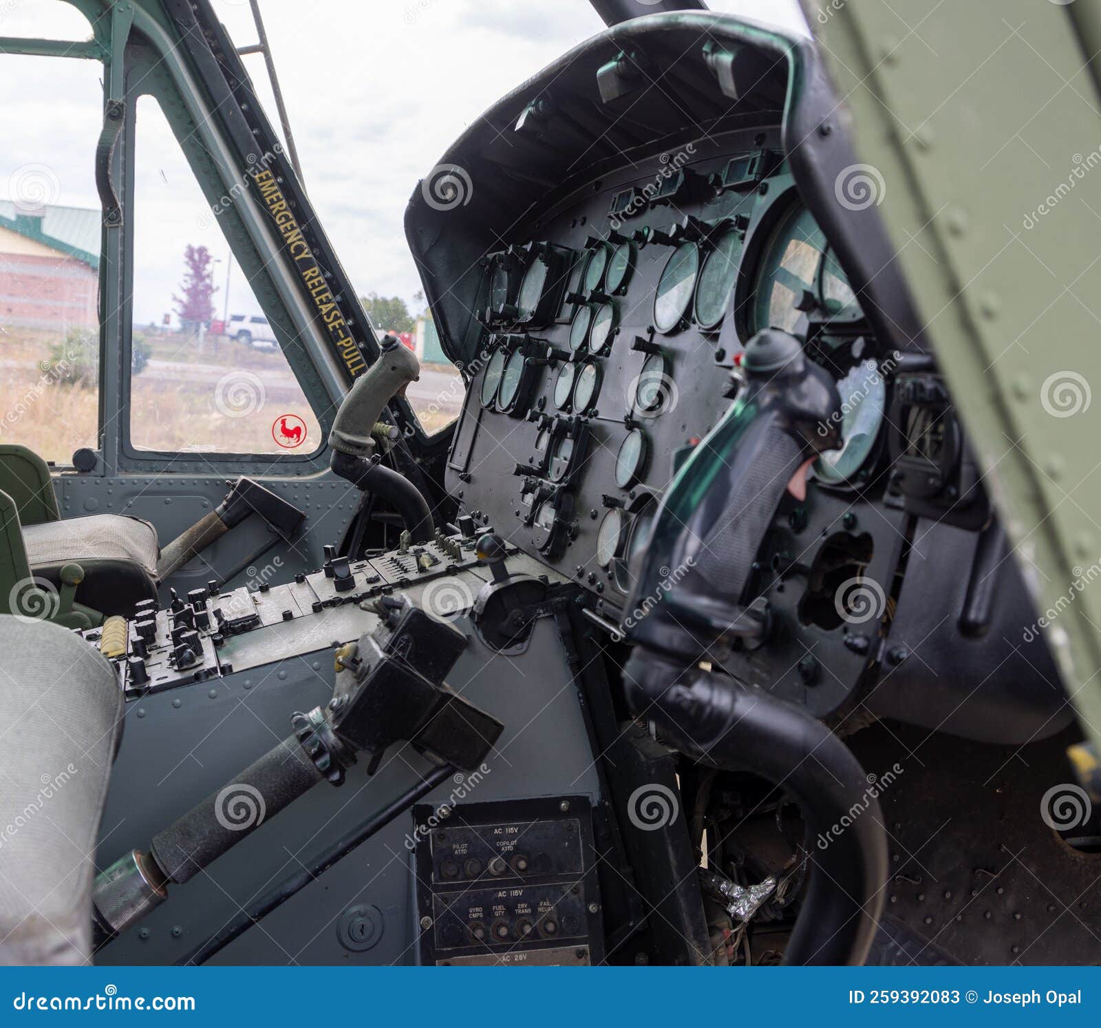 Helicopter stock image. Image of united, army, cockpit - 259392083