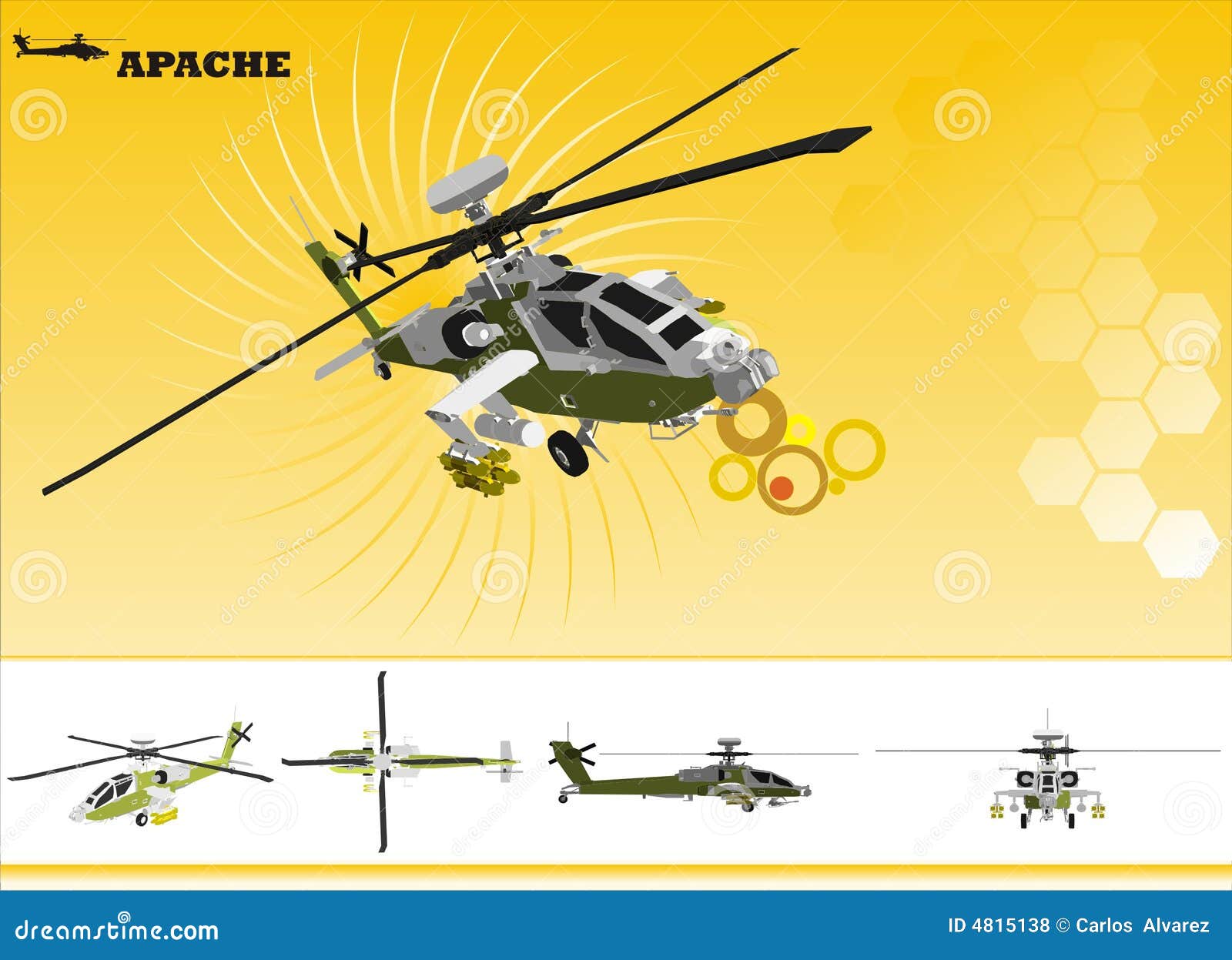 Helicopter vector stock vector. Illustration of pilot - 4815138