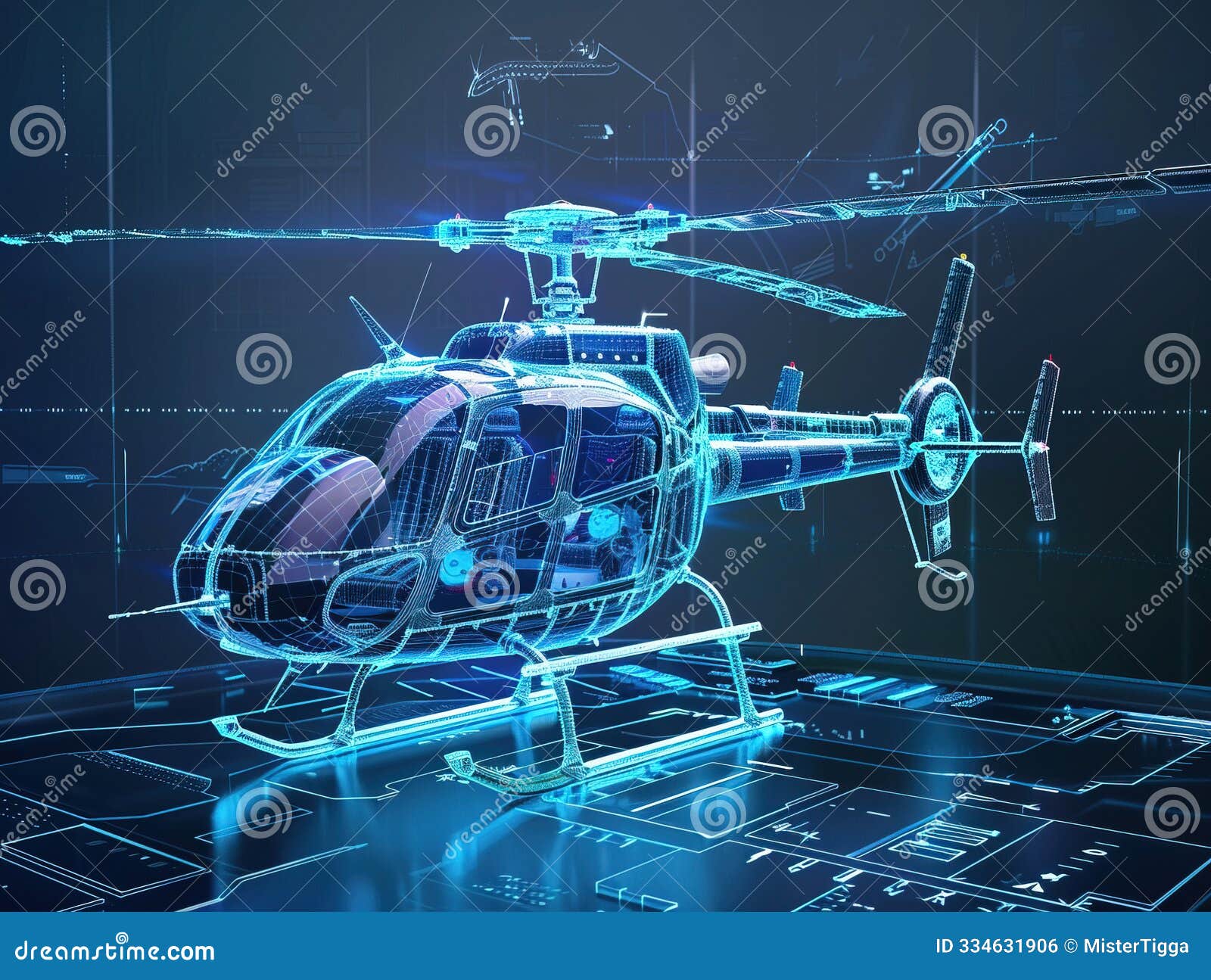 Helicopter Visualization with Augmented Reality Transparent Helicopter ...