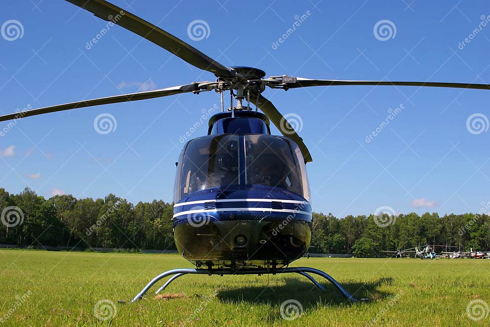 Helicopter waiting stock photo. Image of clear, business - 3911322