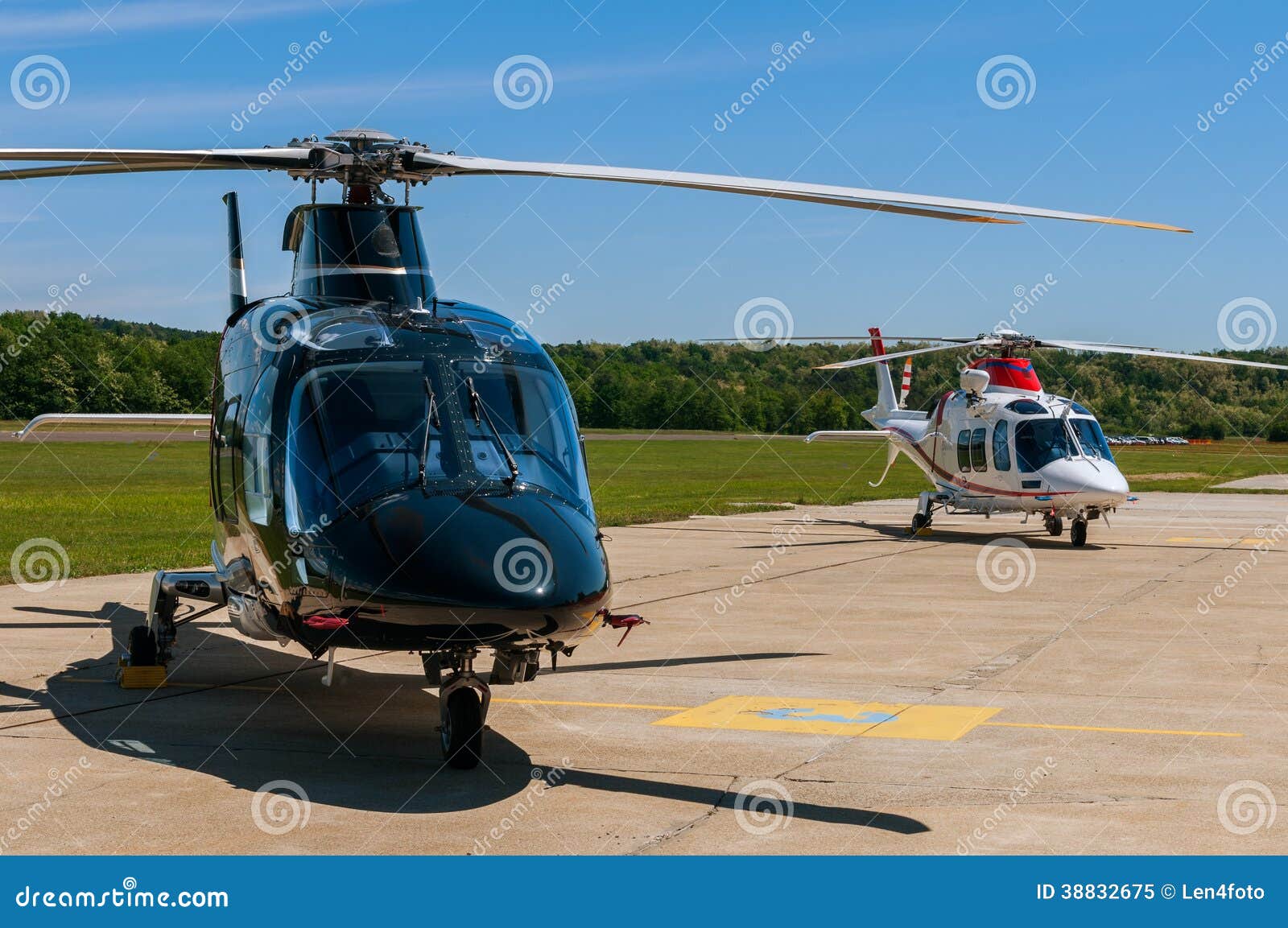 Helicopters on an airfield stock image. Image of transport - 38832675