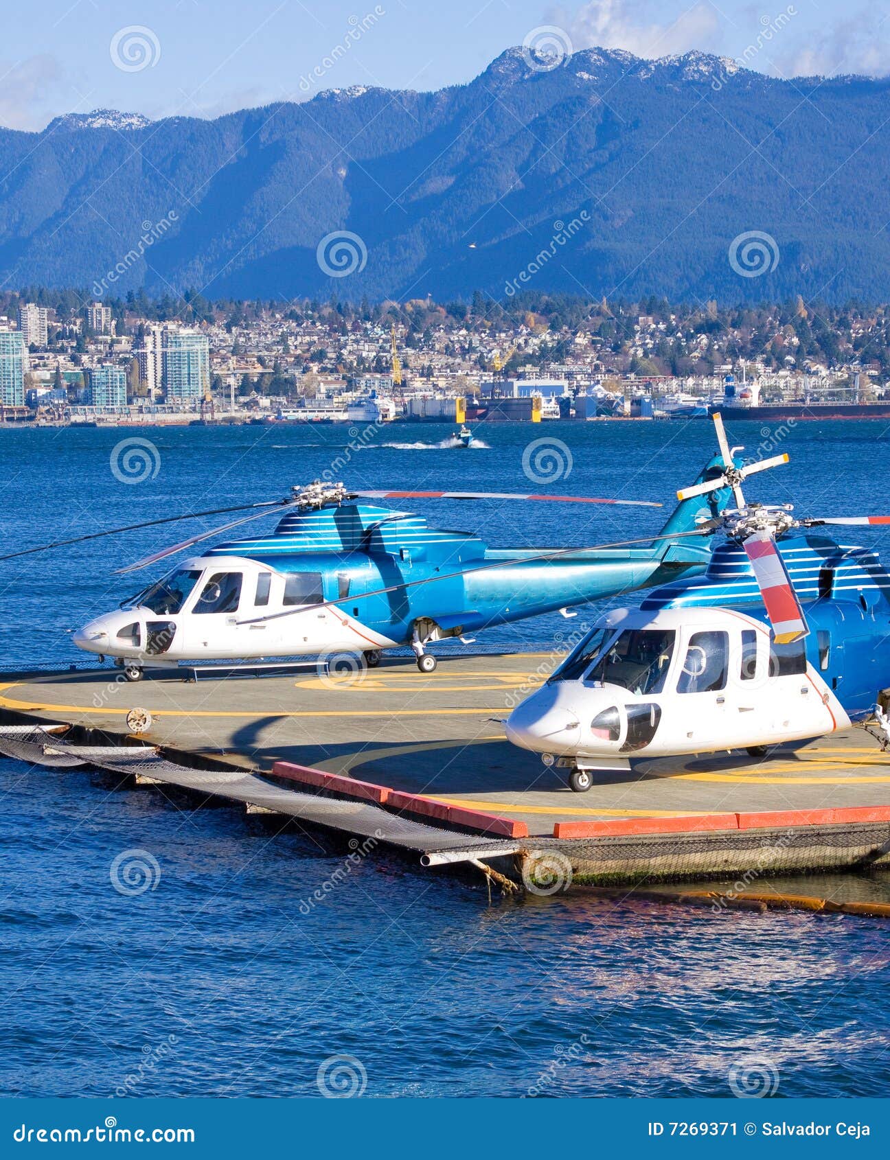 Helicopters on platform stock image. Image of copter, rotary - 7269371