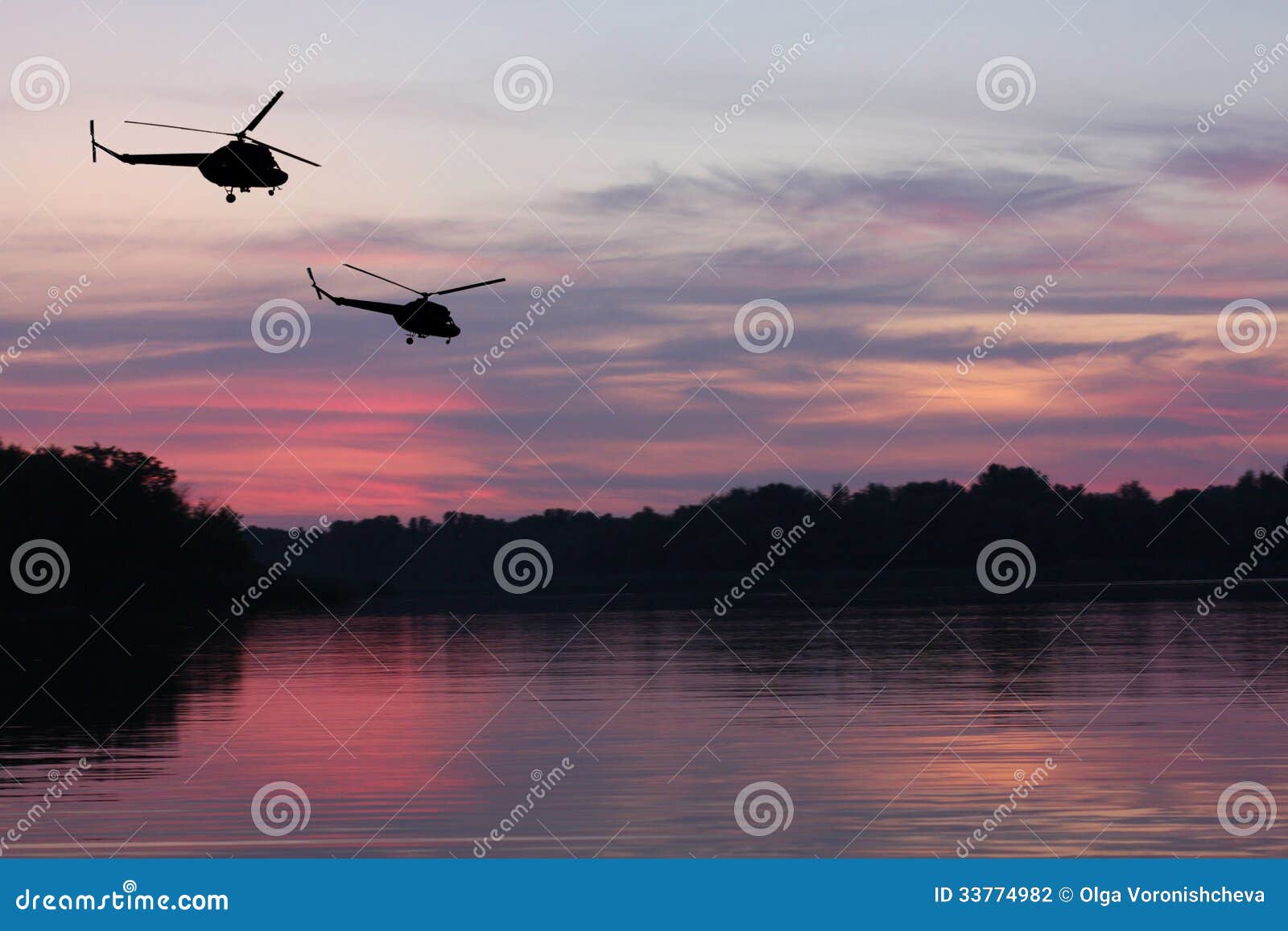 Helicopters in sunset sky stock photo. Image of agricultural - 33774982