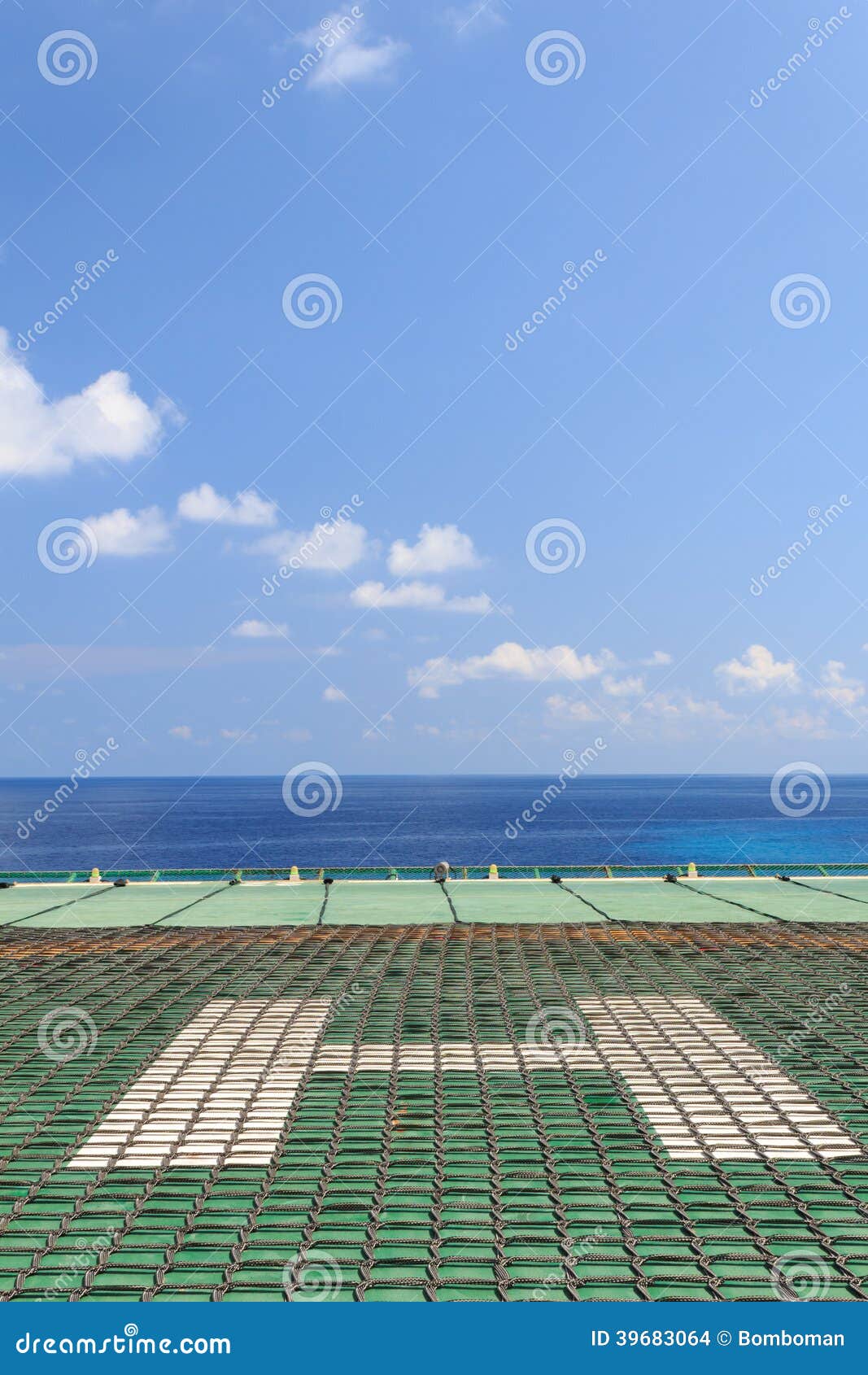 Helideck with Helinet stock photo. Image of field, heli - 39683064