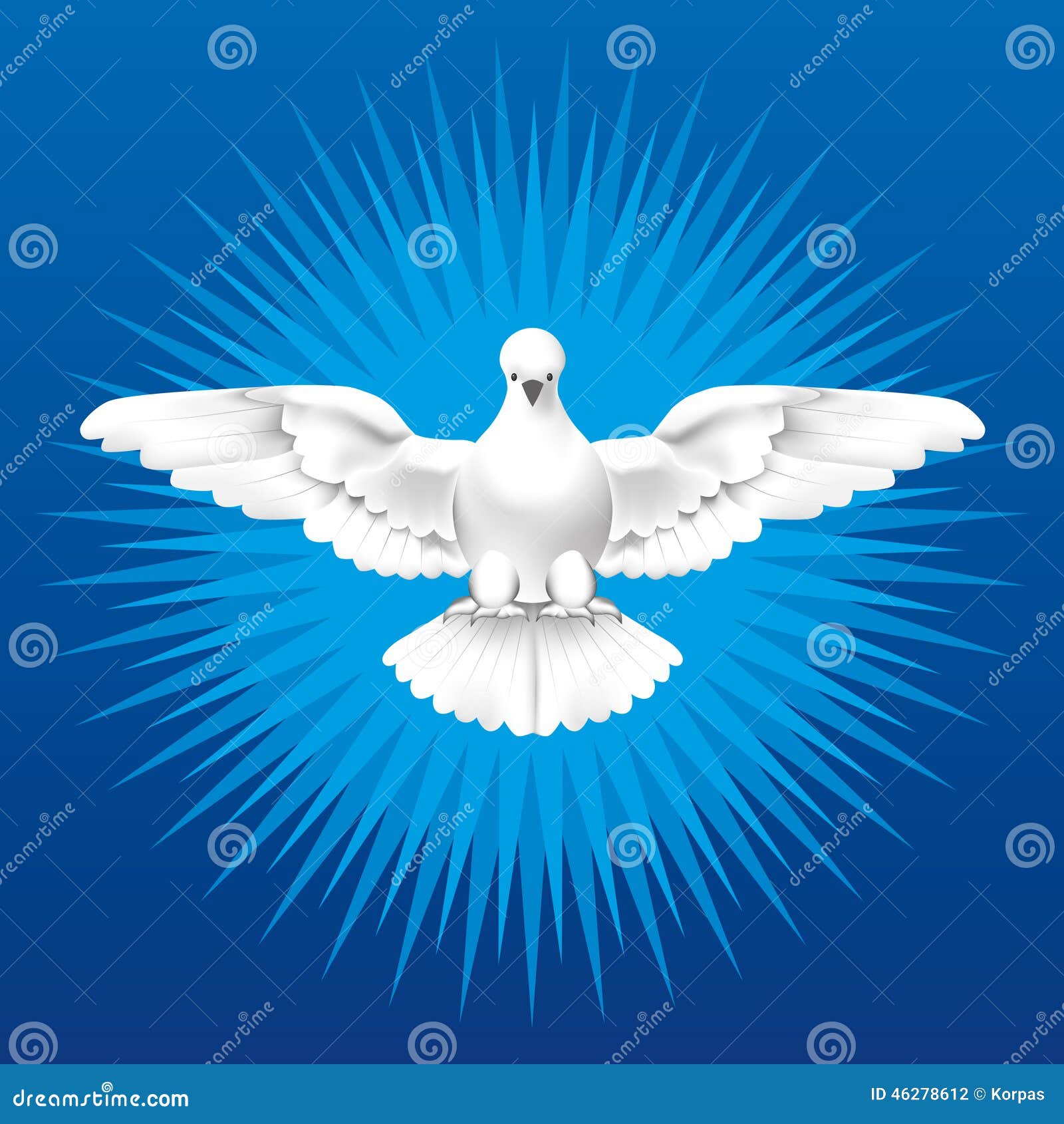 Helig ande vektor illustrationer. Illustration av duva - 46278612