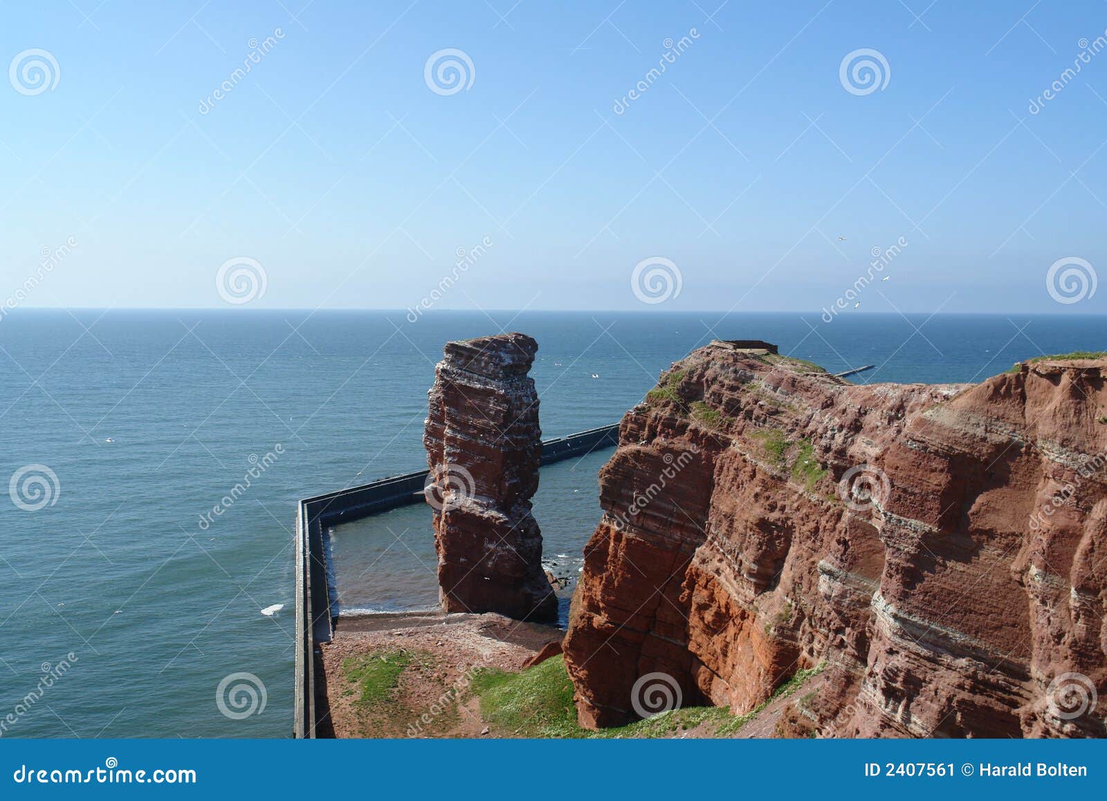Heligoland stock image. Image of lange, erosion, seagulls - 2407561