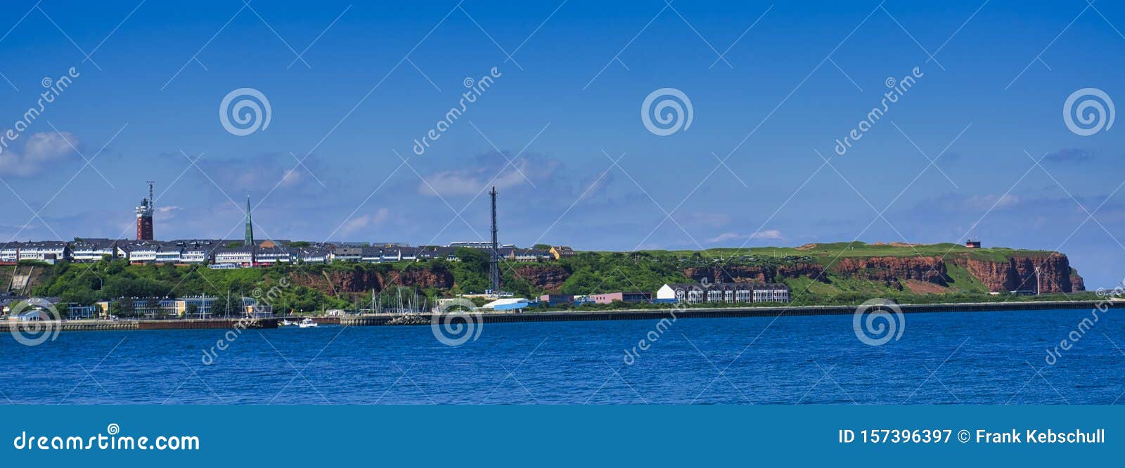 Heligoland island stock image. Image of breakwater, cliff - 157396397