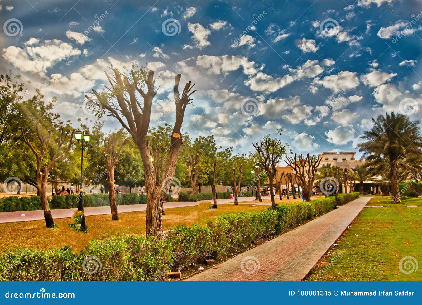 Helio Park in Ajman stock image. Image of beauty, ajman - 108081315