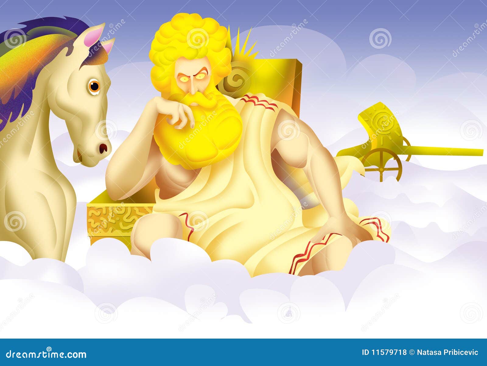 Helios, deus ilustração stock. Ilustração de helios, cartoon - 11579718