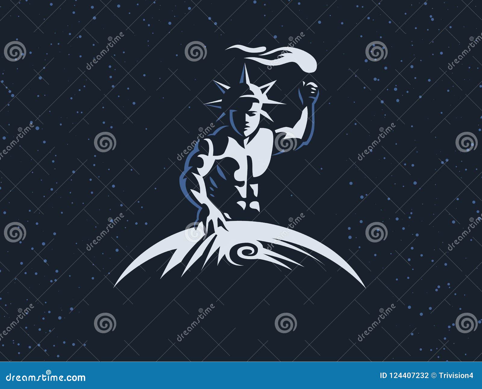 Helios Greek God Of Sun Head Drawing Color Vector Illustration ...