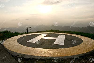 Helipad stock image. Image of asia, china, helispot, graphic - 14174049