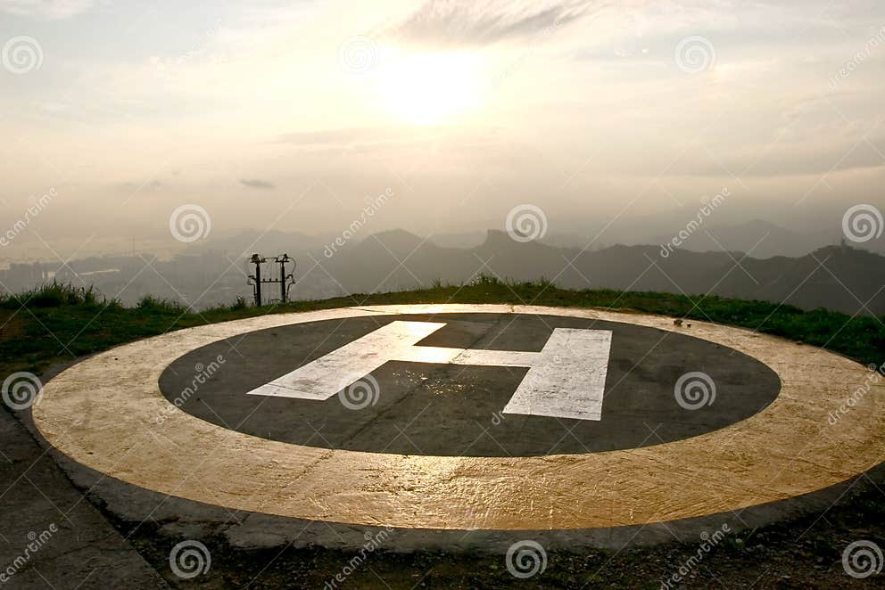 Helipad stock image. Image of asia, china, helispot, graphic - 14174049