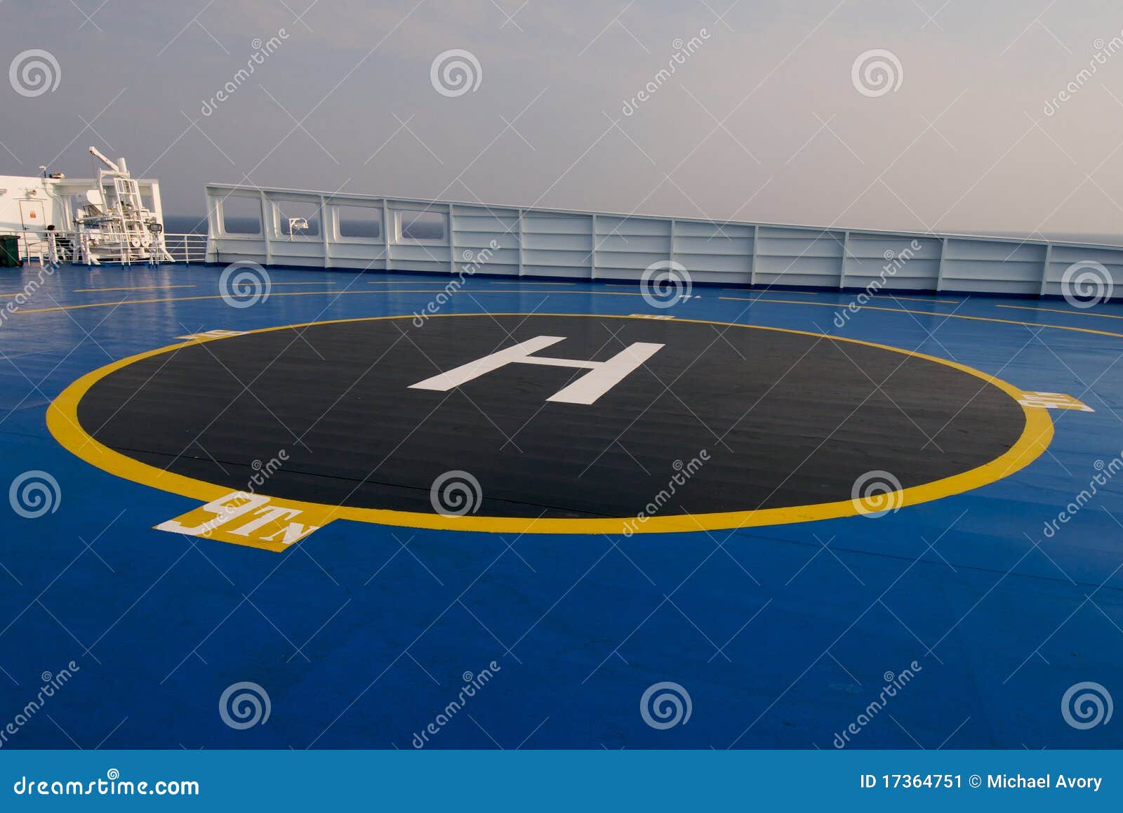 Helipad area on ship stock image. Image of black, helicopter - 17364751