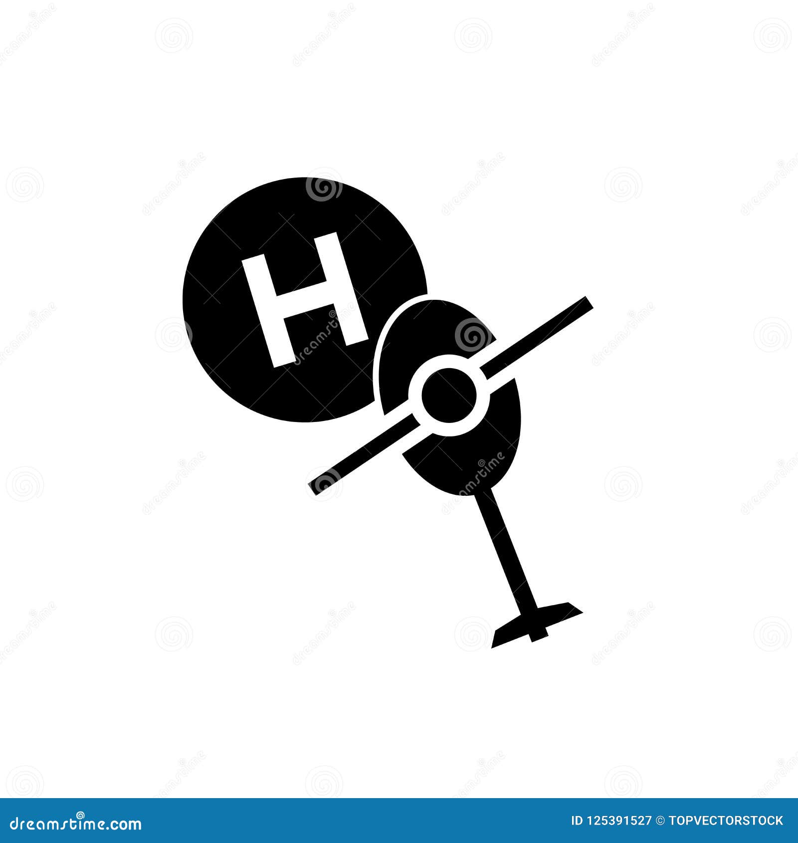 Helipad Icon Vector Isolated on White Background, Helipad Sign Stock ...
