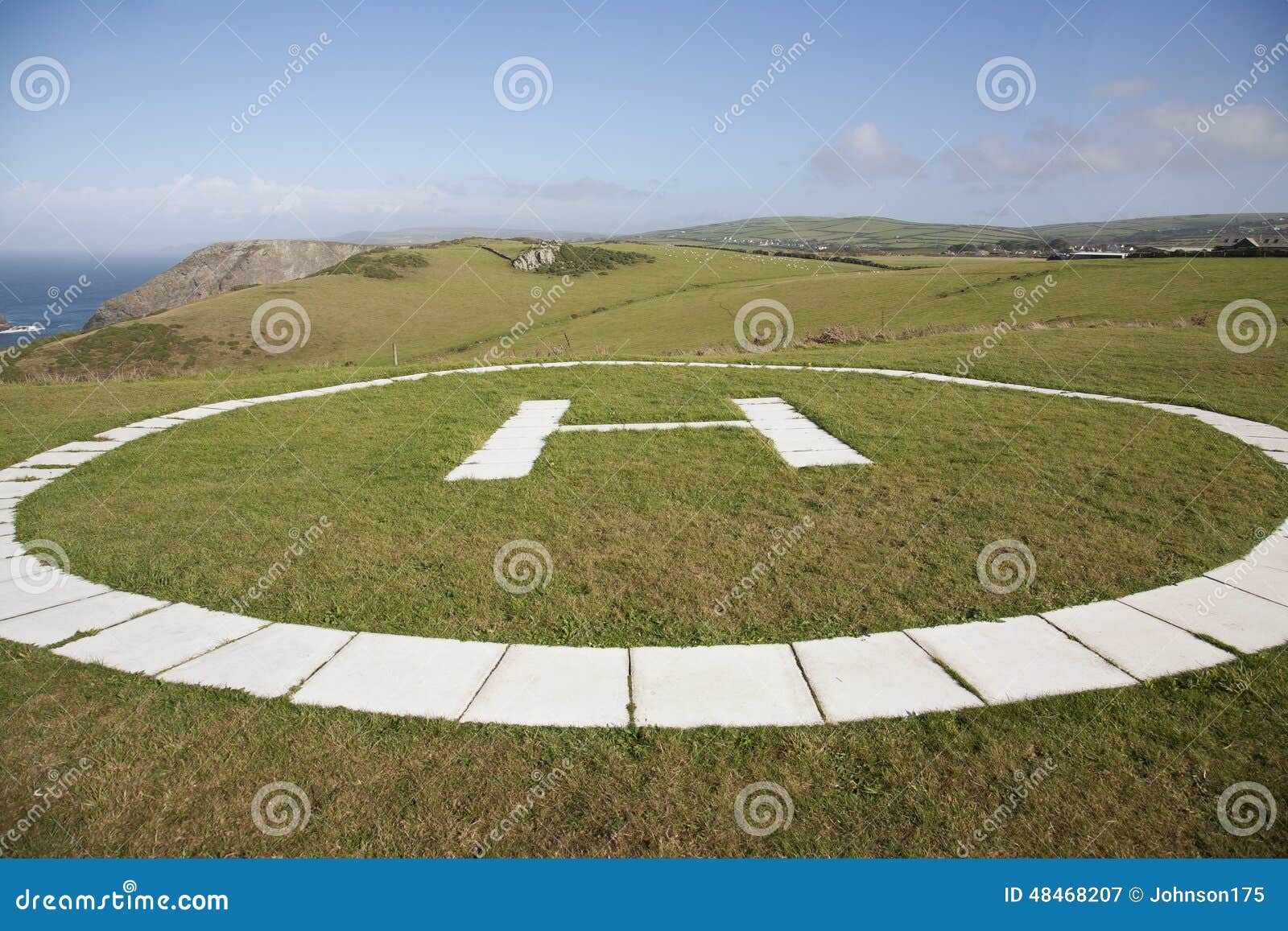 Helipad stock image. Image of helicopter, peak, urban - 48468207