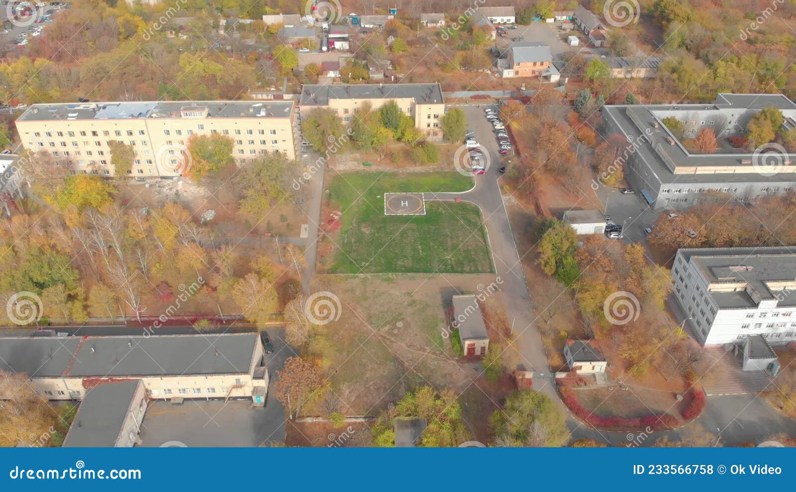 Helipad Top View stock footage. Video of arrival, travel - 233566758