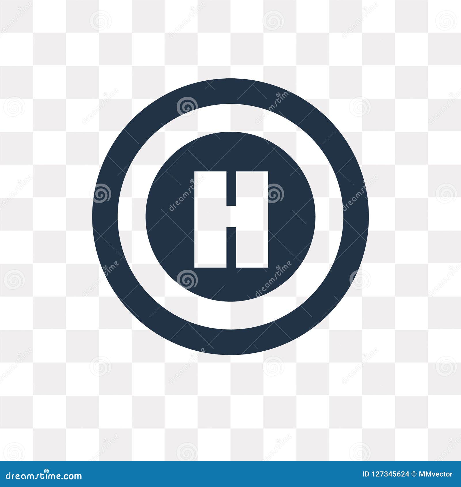 Helipad Vector Icon Isolated on Transparent Background, Helipad Stock ...
