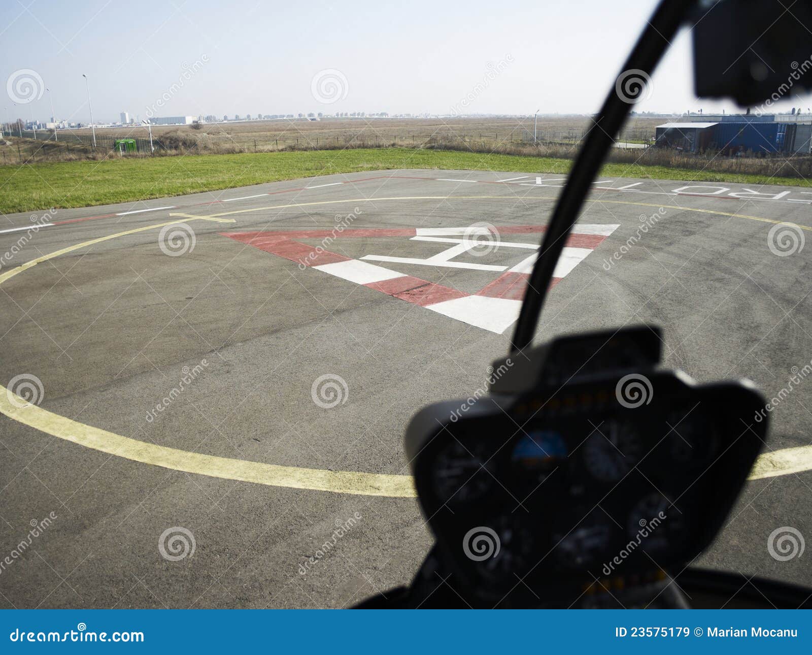 Heliport stock image. Image of emergency, copter, march - 23575179