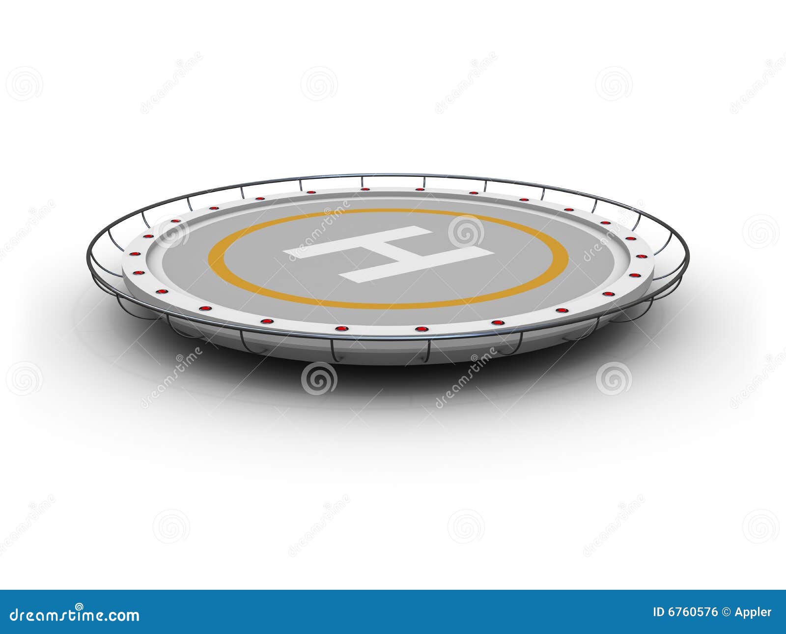 Heliport stock illustration. Illustration of control, place - 6760576