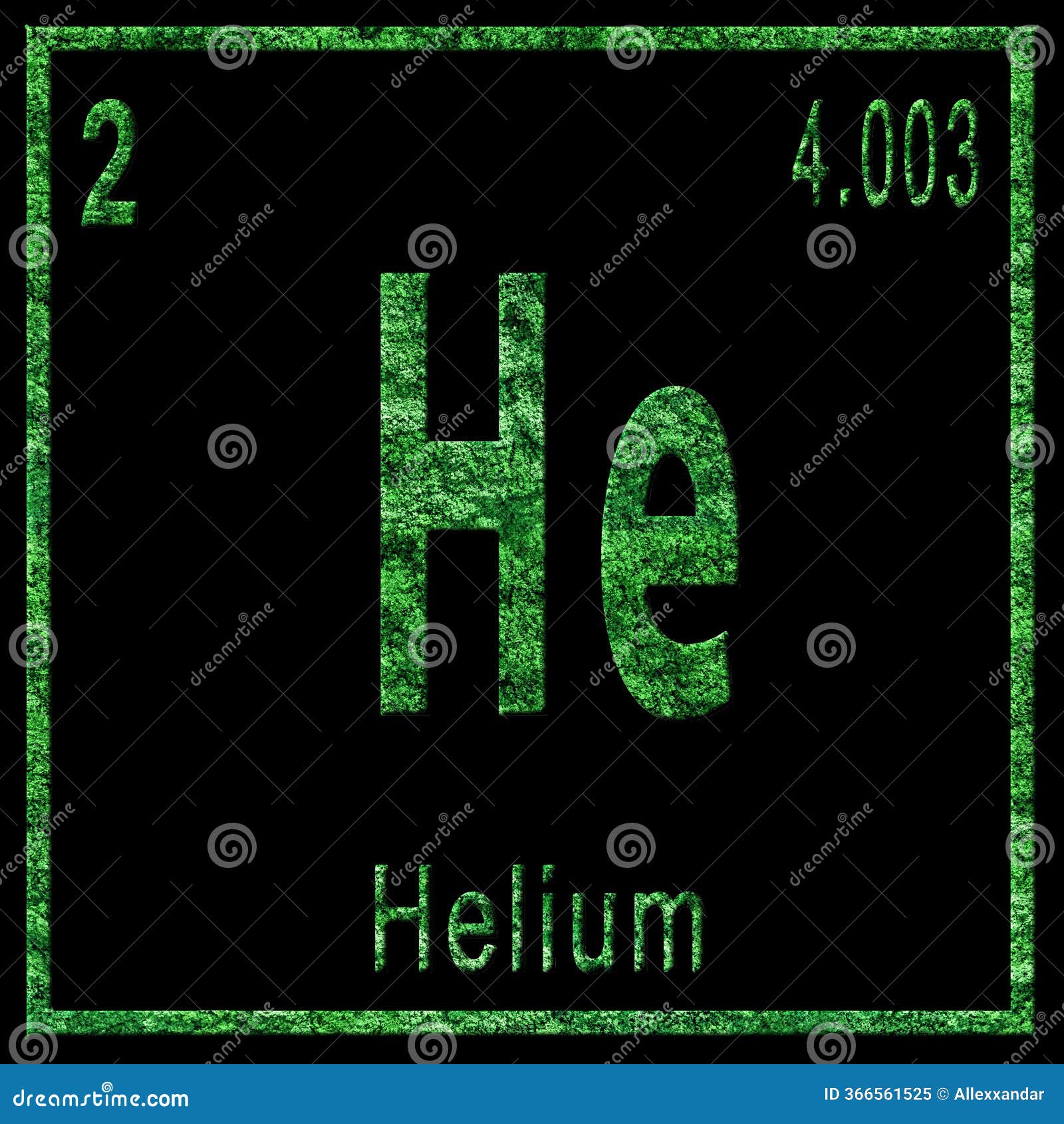 Helium Chemical Element Icon Doodle Illustration Cartoon Vector ...