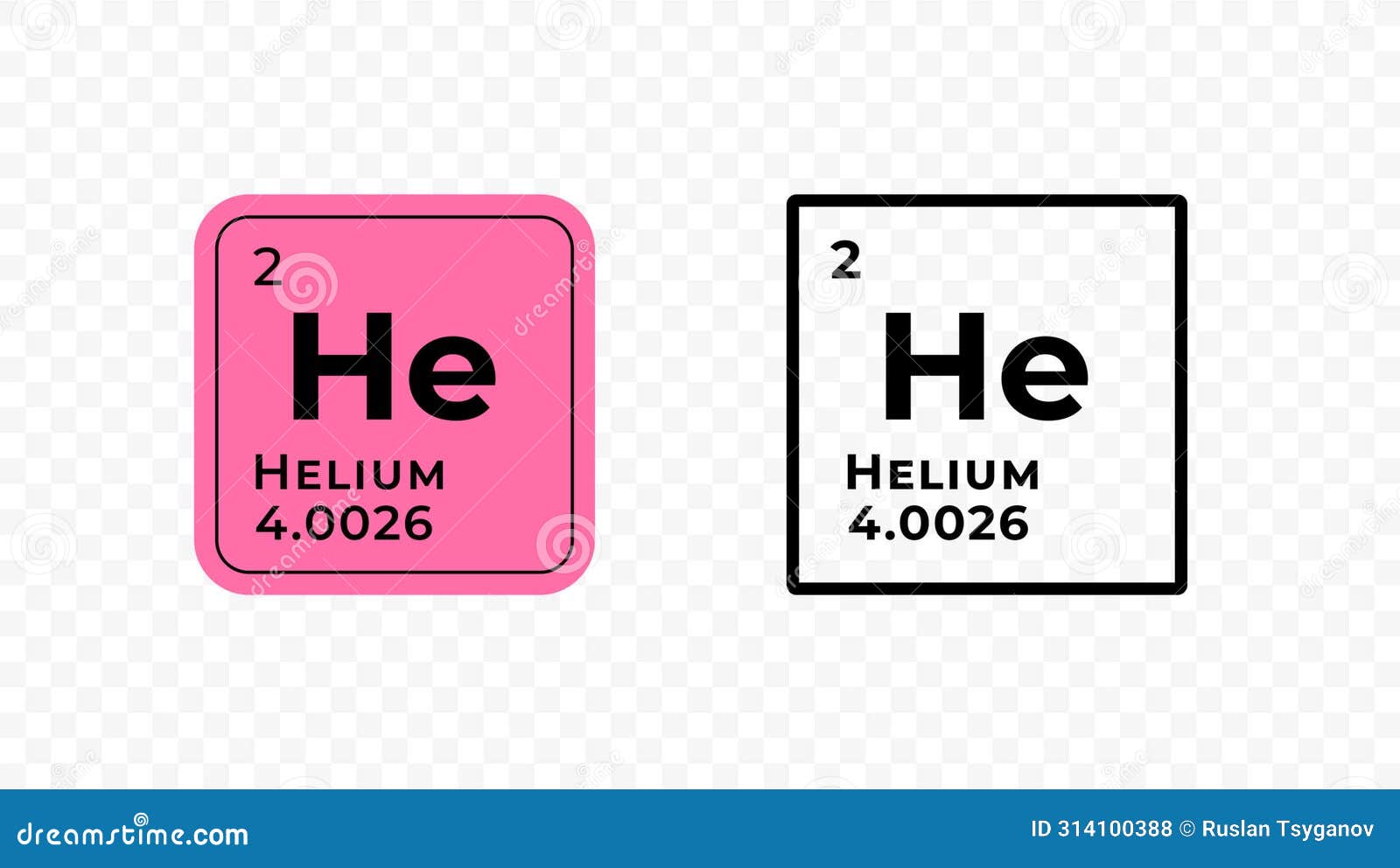 Helium, Chemical Element of the Periodic Table Vector Stock Vector ...