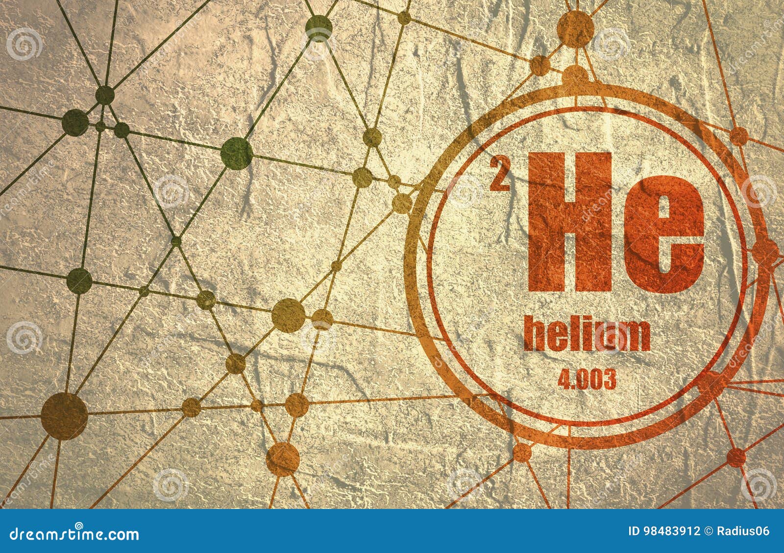 Helium chemical element. stock illustration. Illustration of flat ...