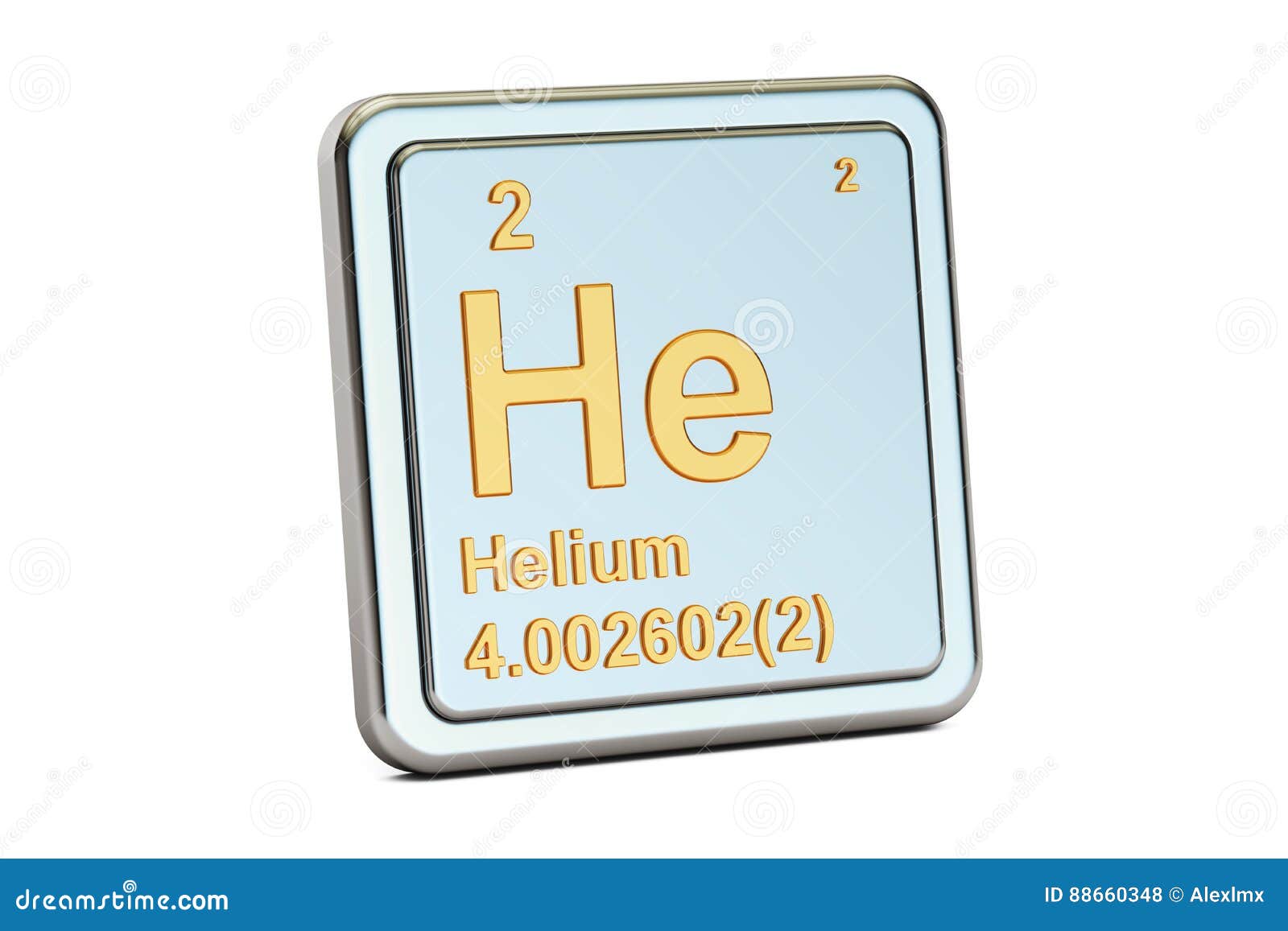 Helium He Chemical Element From The Periodic Table Red Icon Stock ...