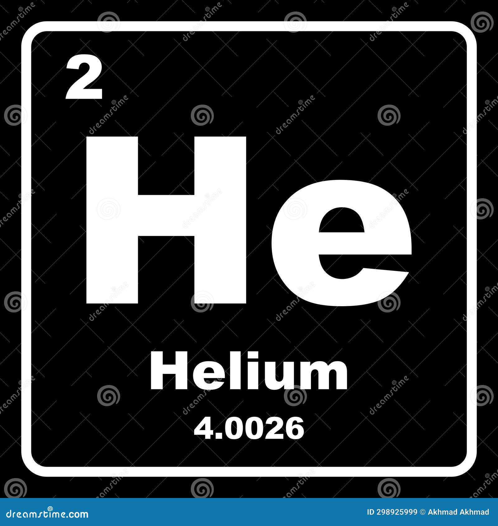 Helium element icon stock illustration. Illustration of atom - 298925999