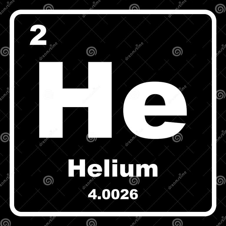 Helium element icon stock illustration. Illustration of atom - 298925999