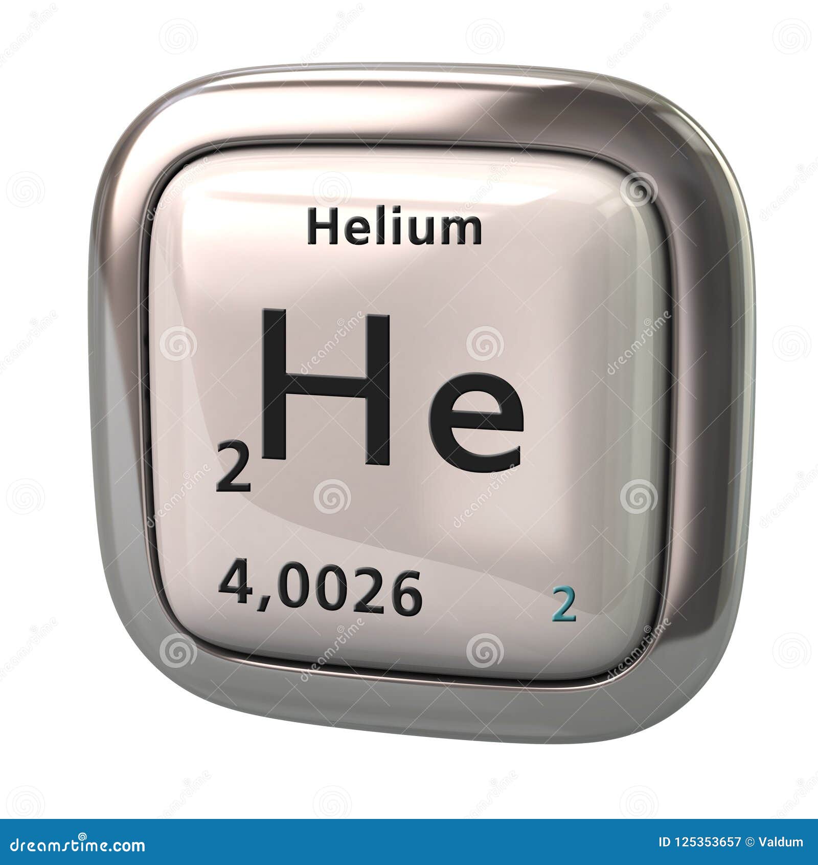 Helium Er Chemisches Element Vom Periodensystem Stock Abbildung ...