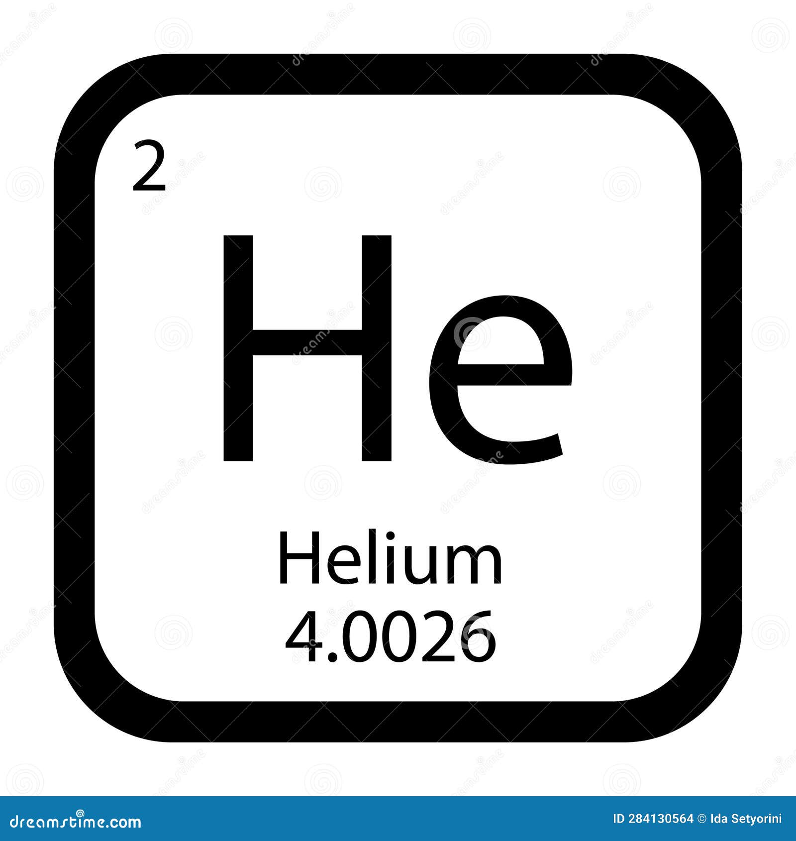 Helium icon vector stock illustration. Illustration of scientific ...
