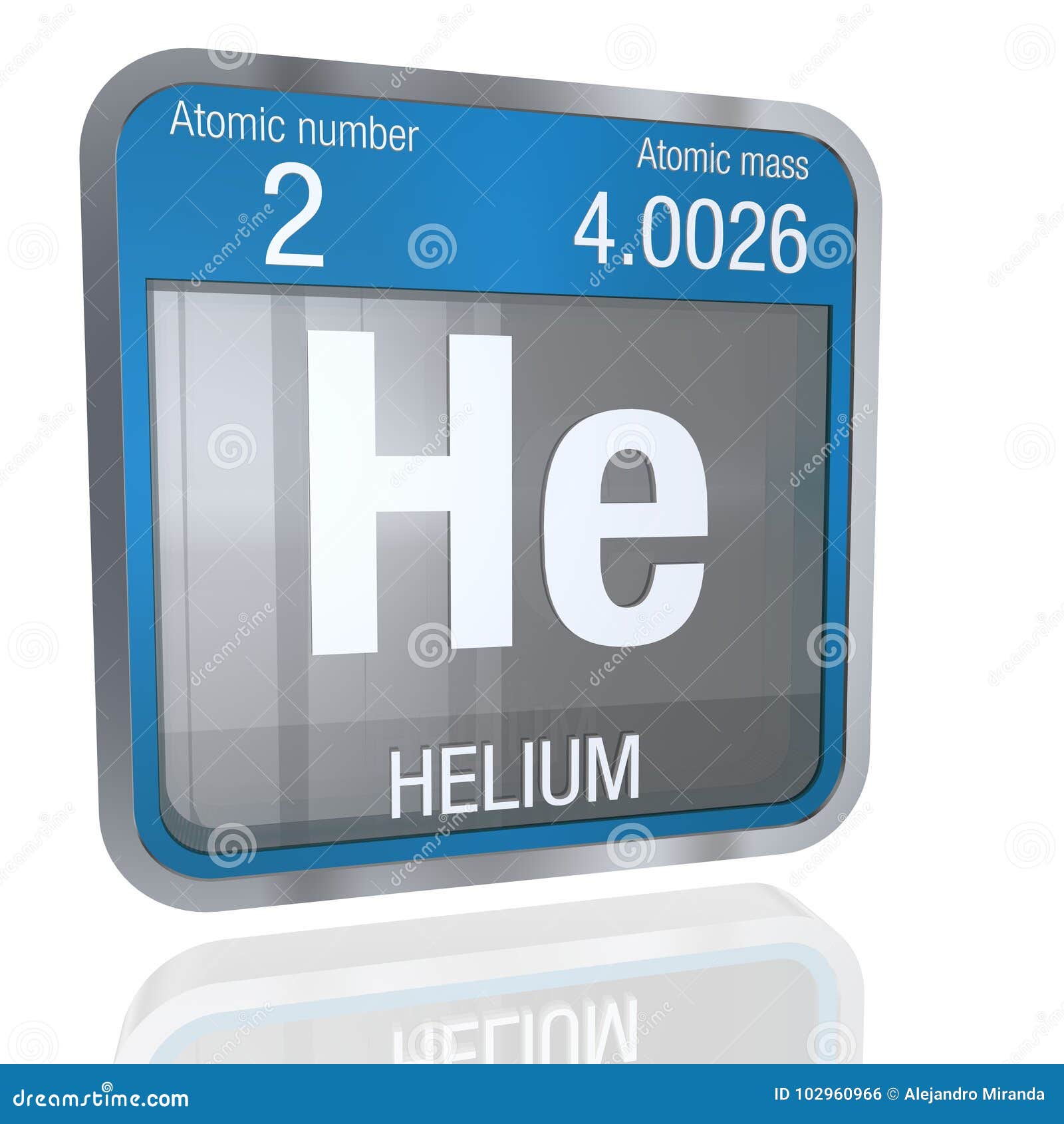 Helium Symbol. Chemical Element Of The Periodic Table. Vector Stock ...