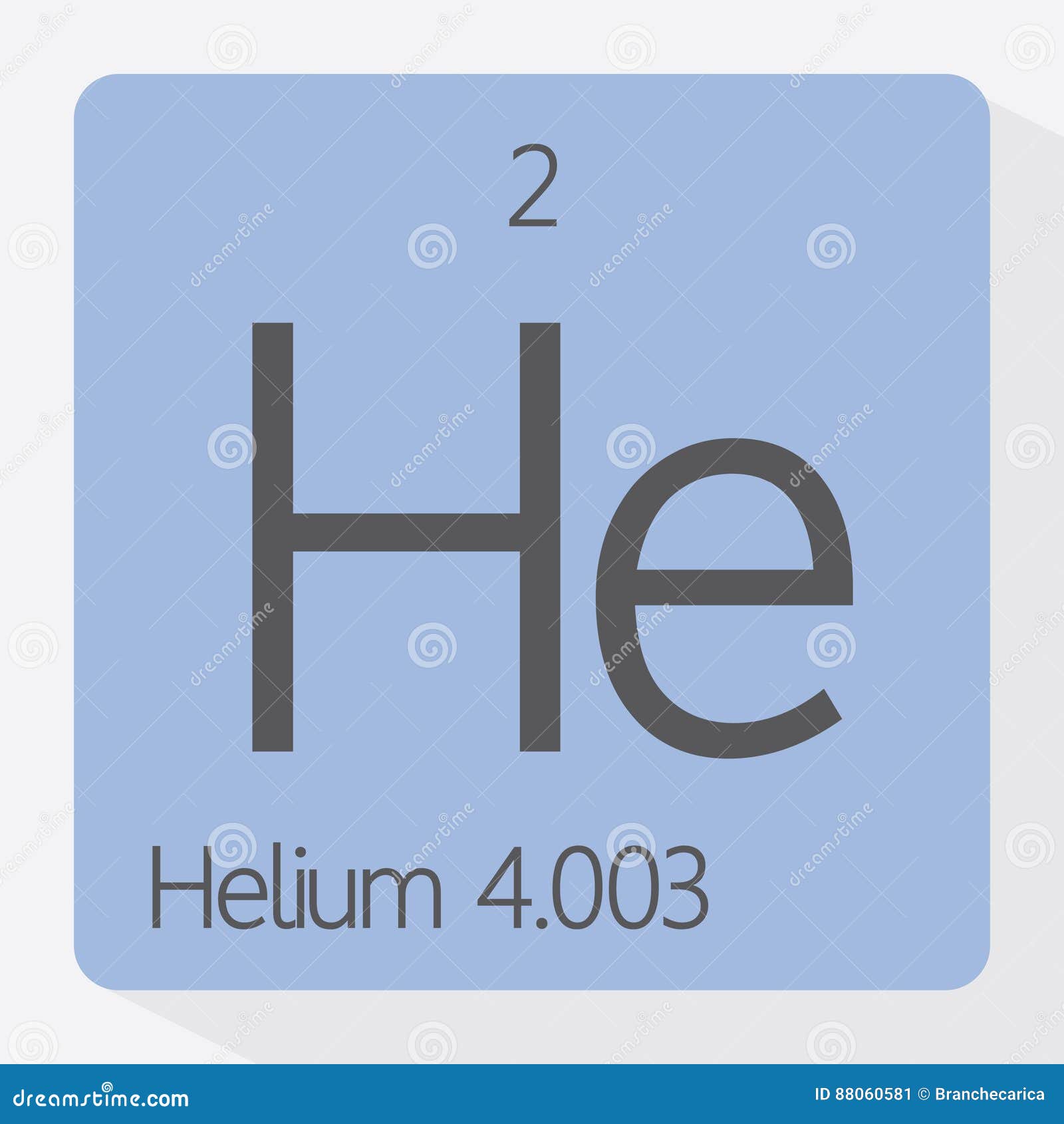 Helium stock vector. Illustration of physics, mendeleev - 88060581