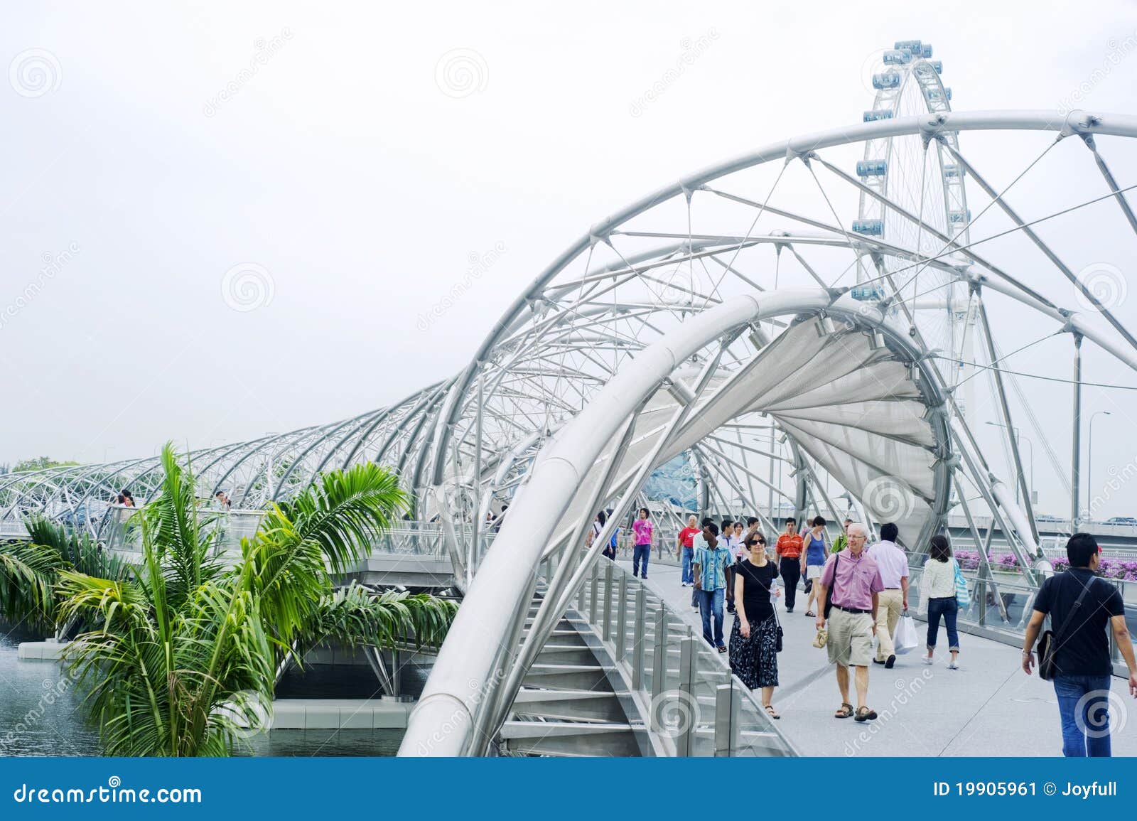 The Helix Bridge editorial photo. Image of life, light - 19905961