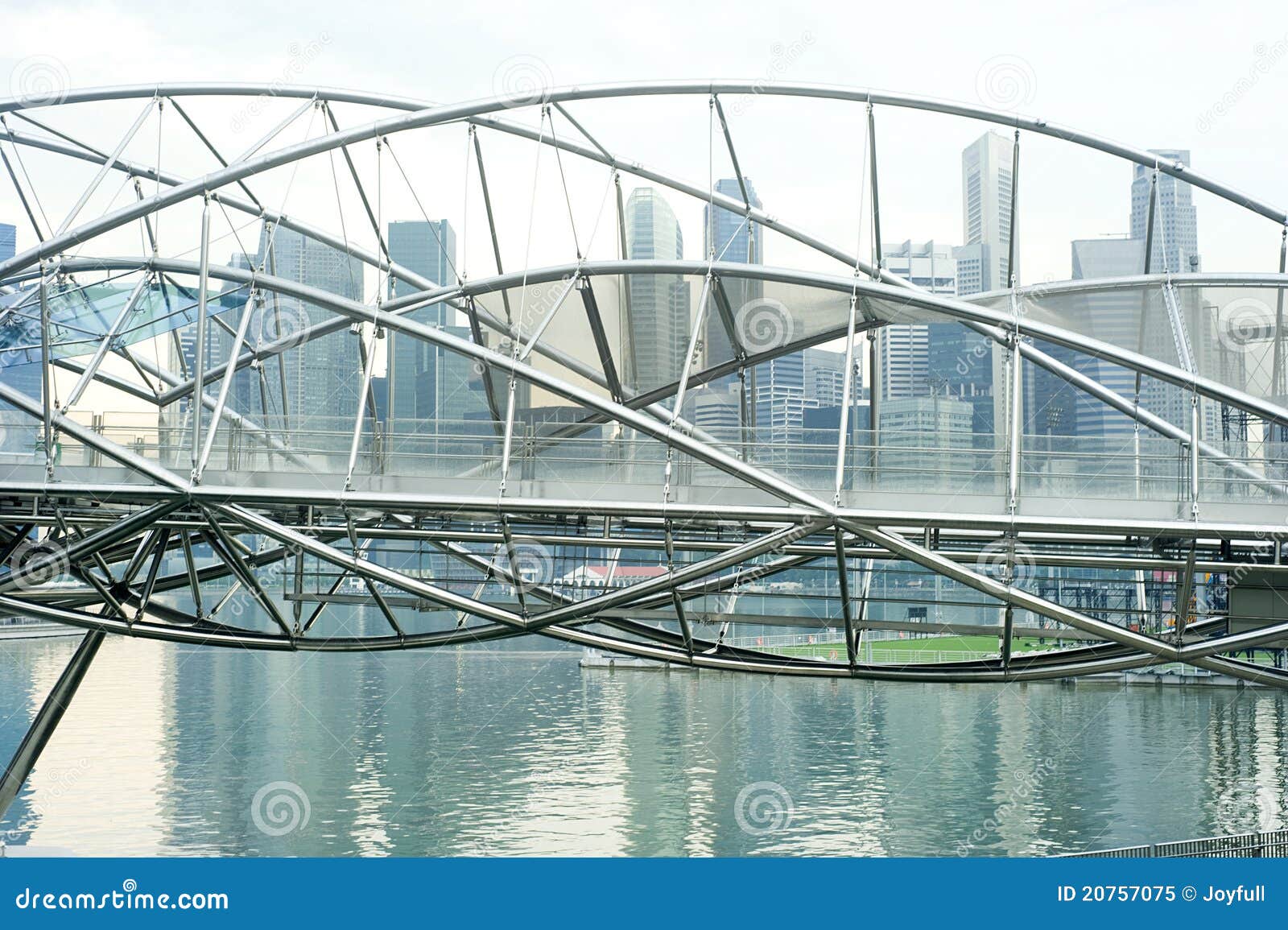 The Helix Bridge editorial image. Image of asian, asia - 20757075