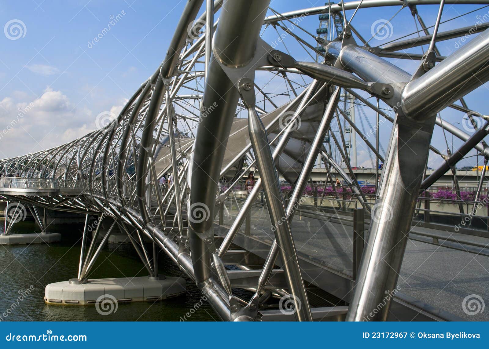 The Helix Bridge editorial photography. Image of helix - 23172967